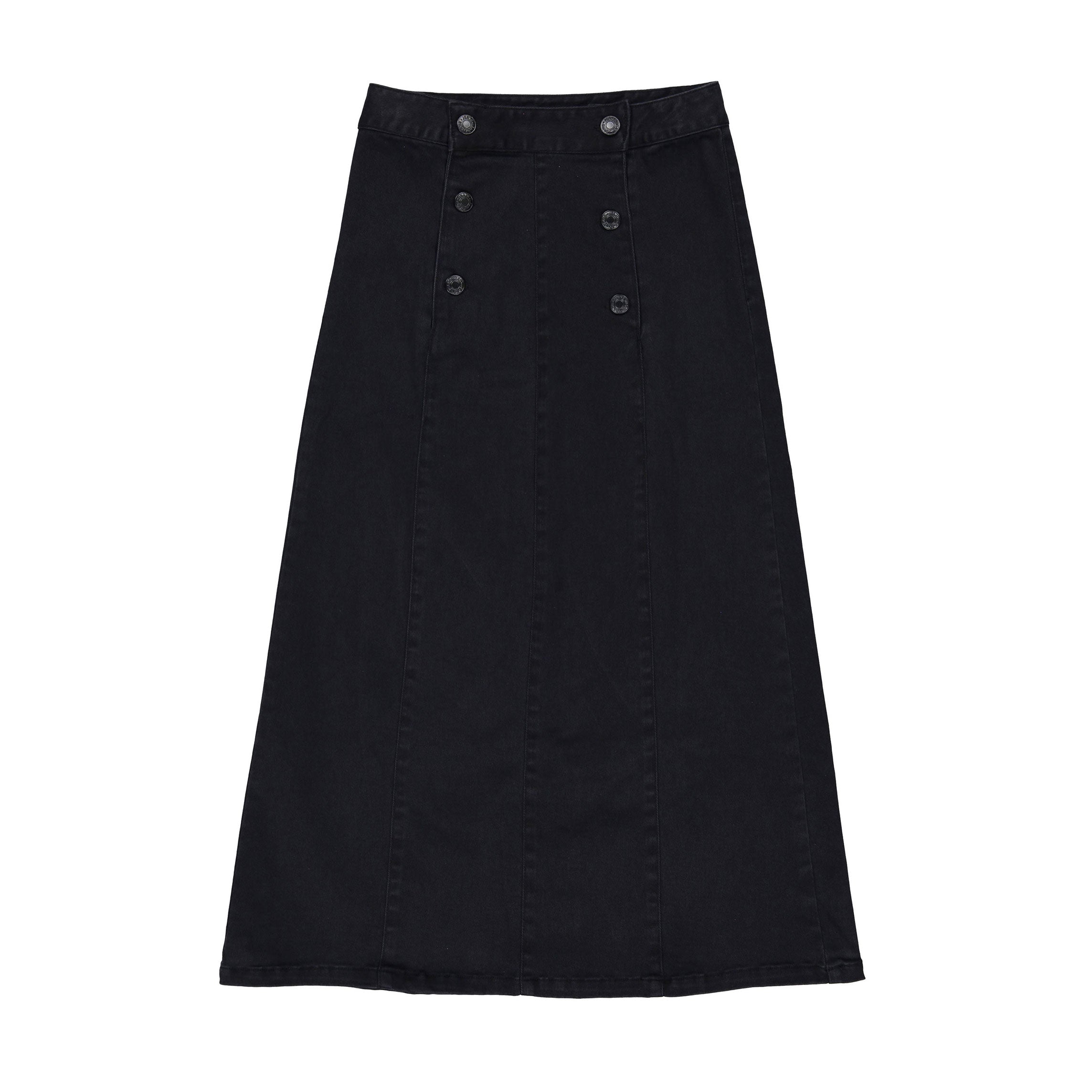 Clubhouse Black Button Detailed Skirt – Ladida