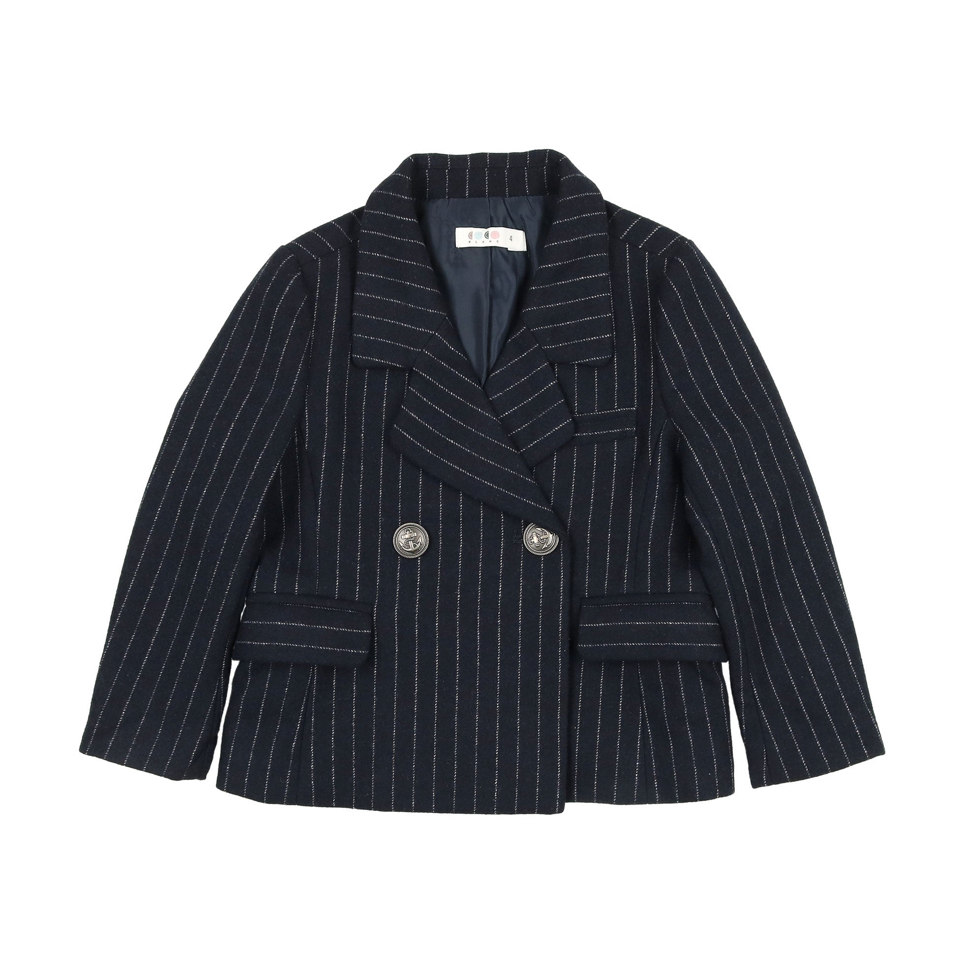 Coco Blanc Navy Pinstripe Boys Blazer – Ladida