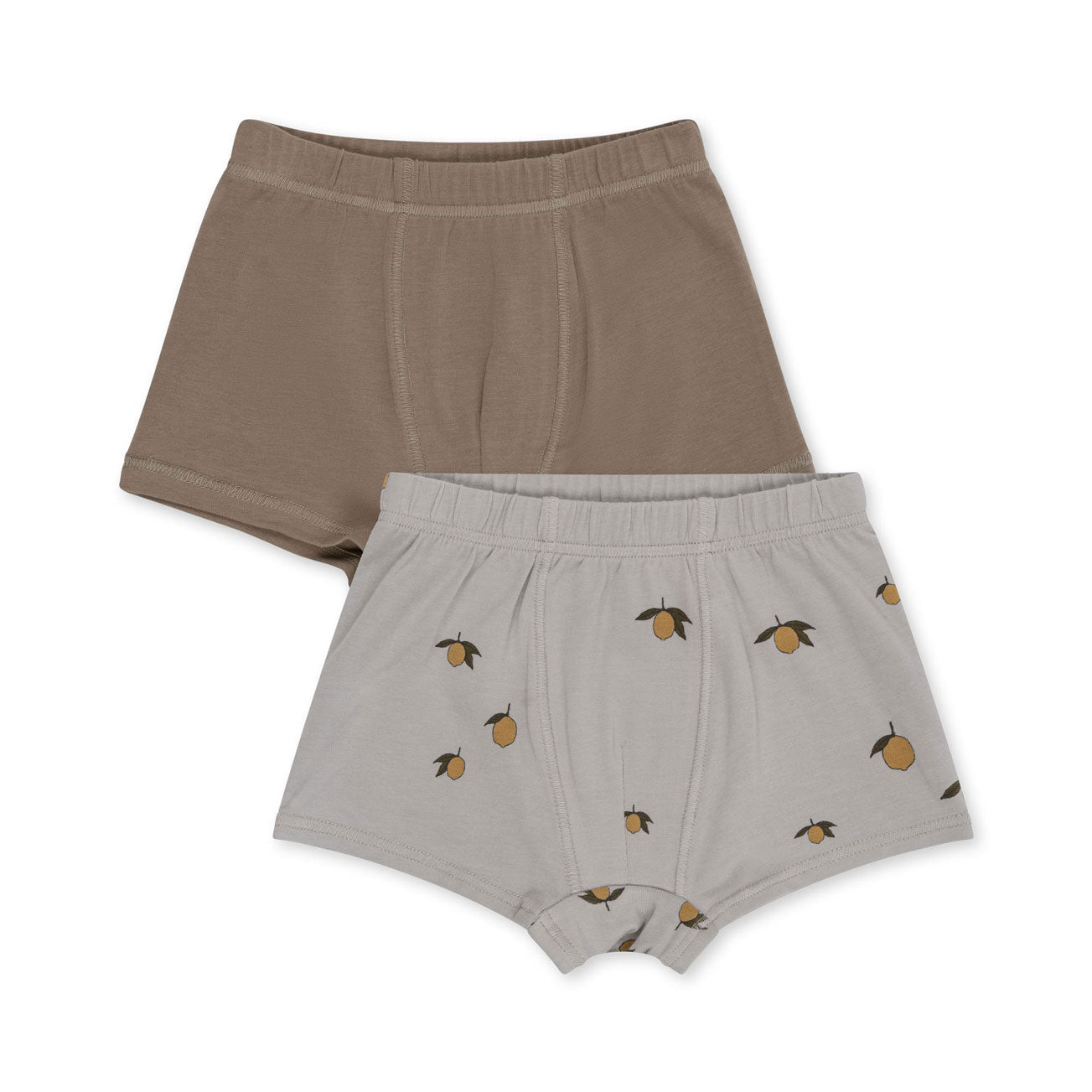 Konges Slojd Lemon Harbor/Brindle Basic 2 Pack Boy Boxers – Ladida