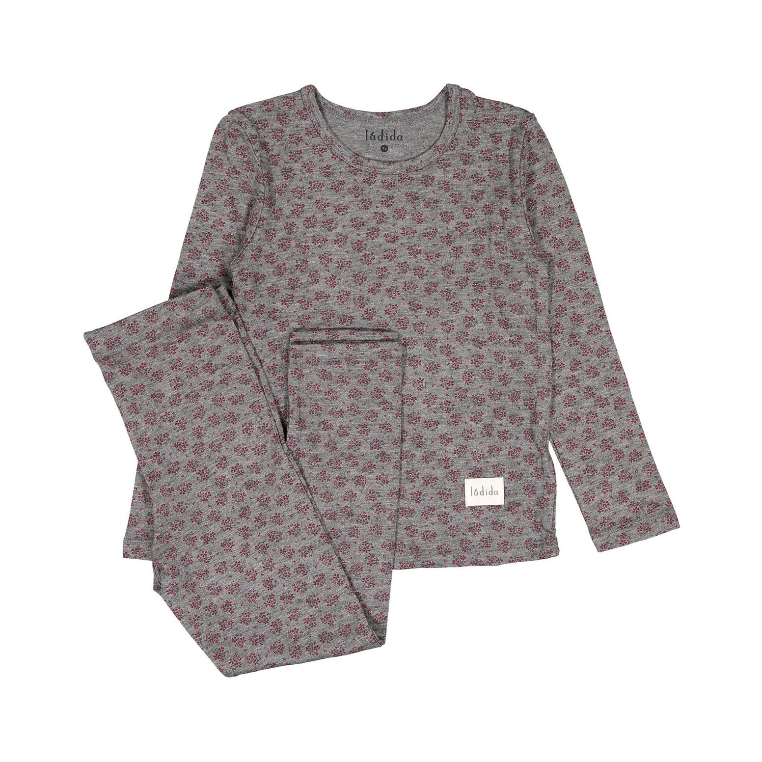 Ladida Grey Floral Pajamas