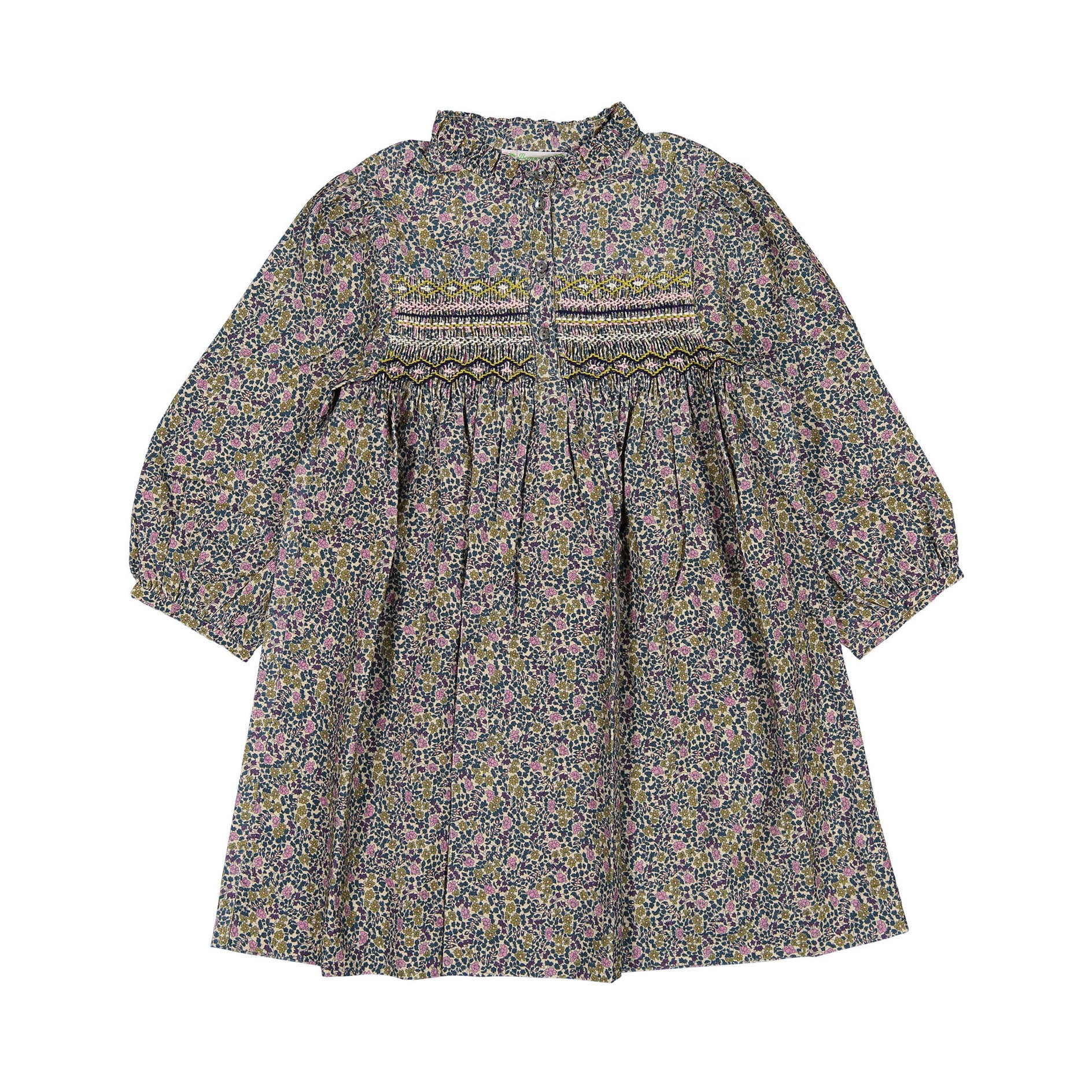 Bonpoint Ink Liberty Smocked Button Tamsin Dress – Ladida