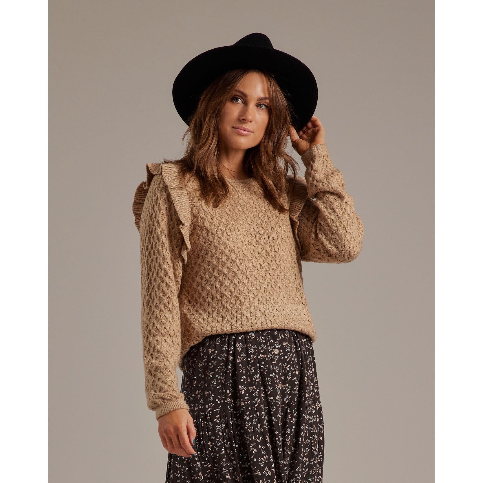 Rylee and Cru Women La Reina Sweater | Putty – Ladida