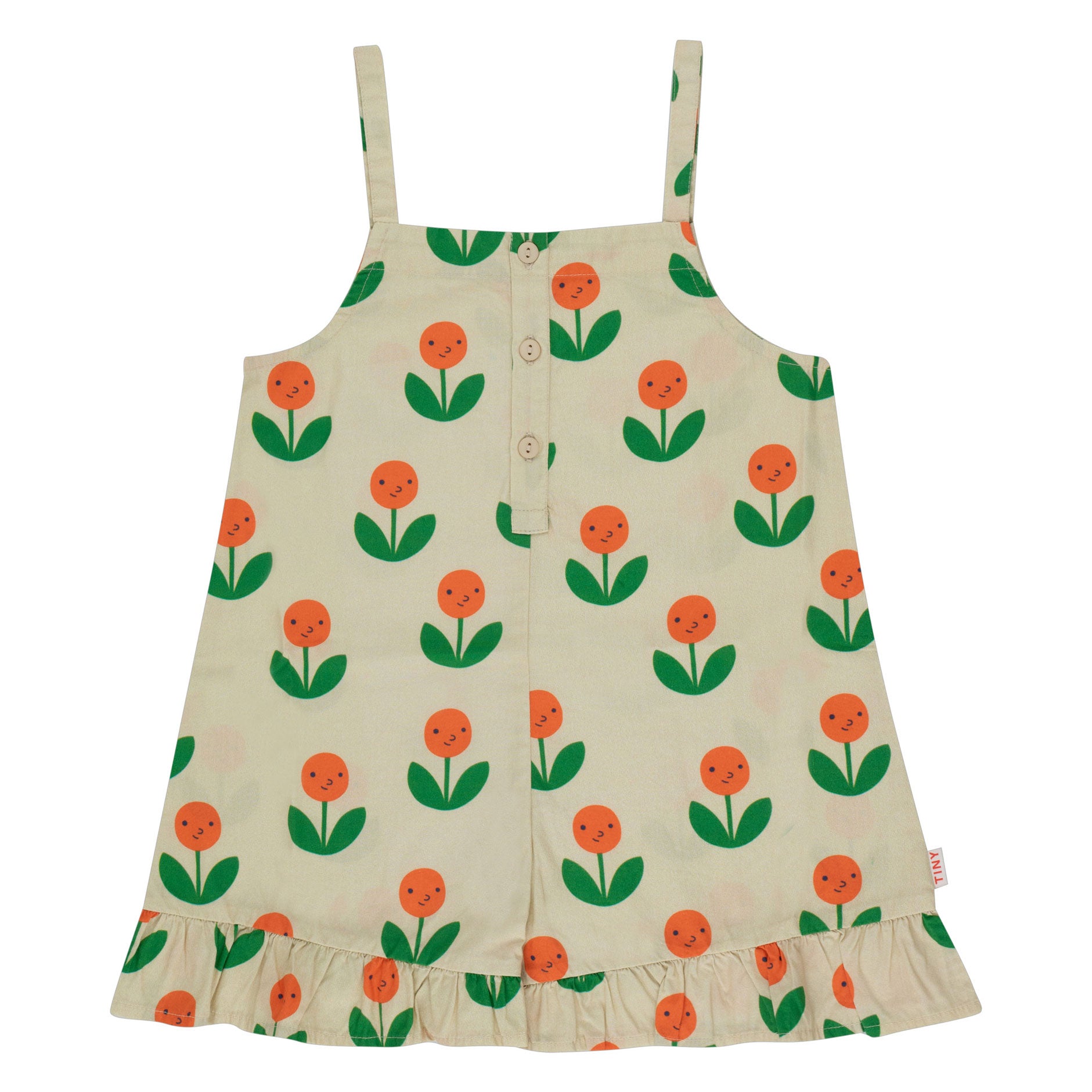 Tiny Cottons Light Cream Peonies Straps One-Piece – Ladida