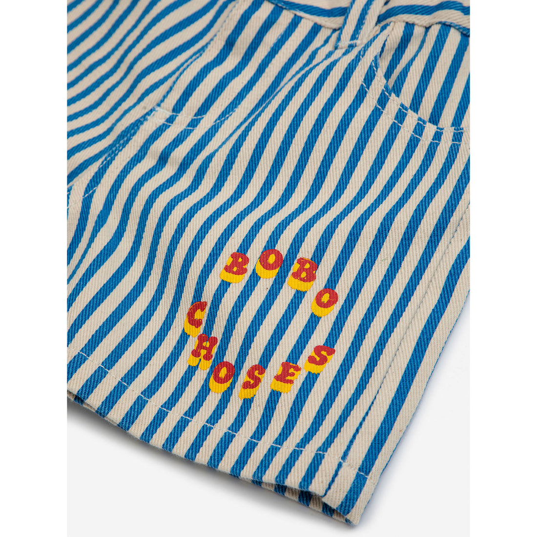 Bobo Choses Blue Bobo Choses Circle Stripes Woven Shorts – Ladida