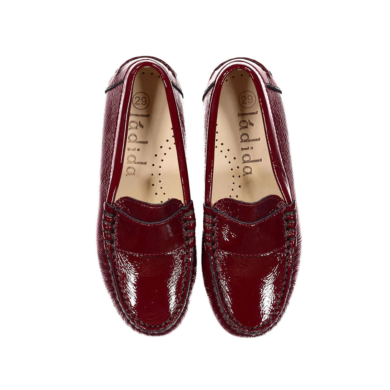 Ladida Burgundy Patent Loafer