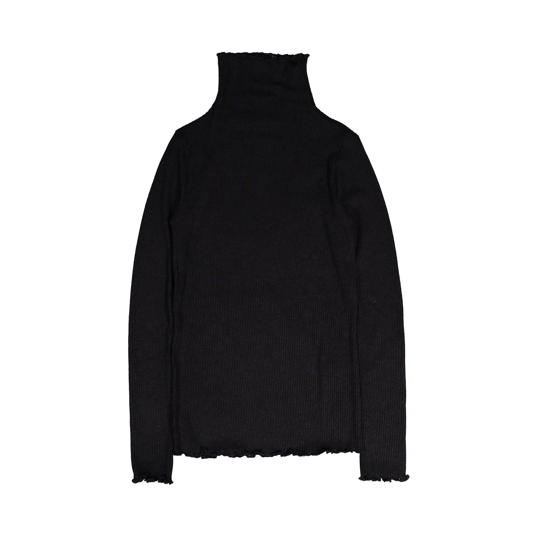 Venera Arapu Black Ribbed Turtleneck – Ladida