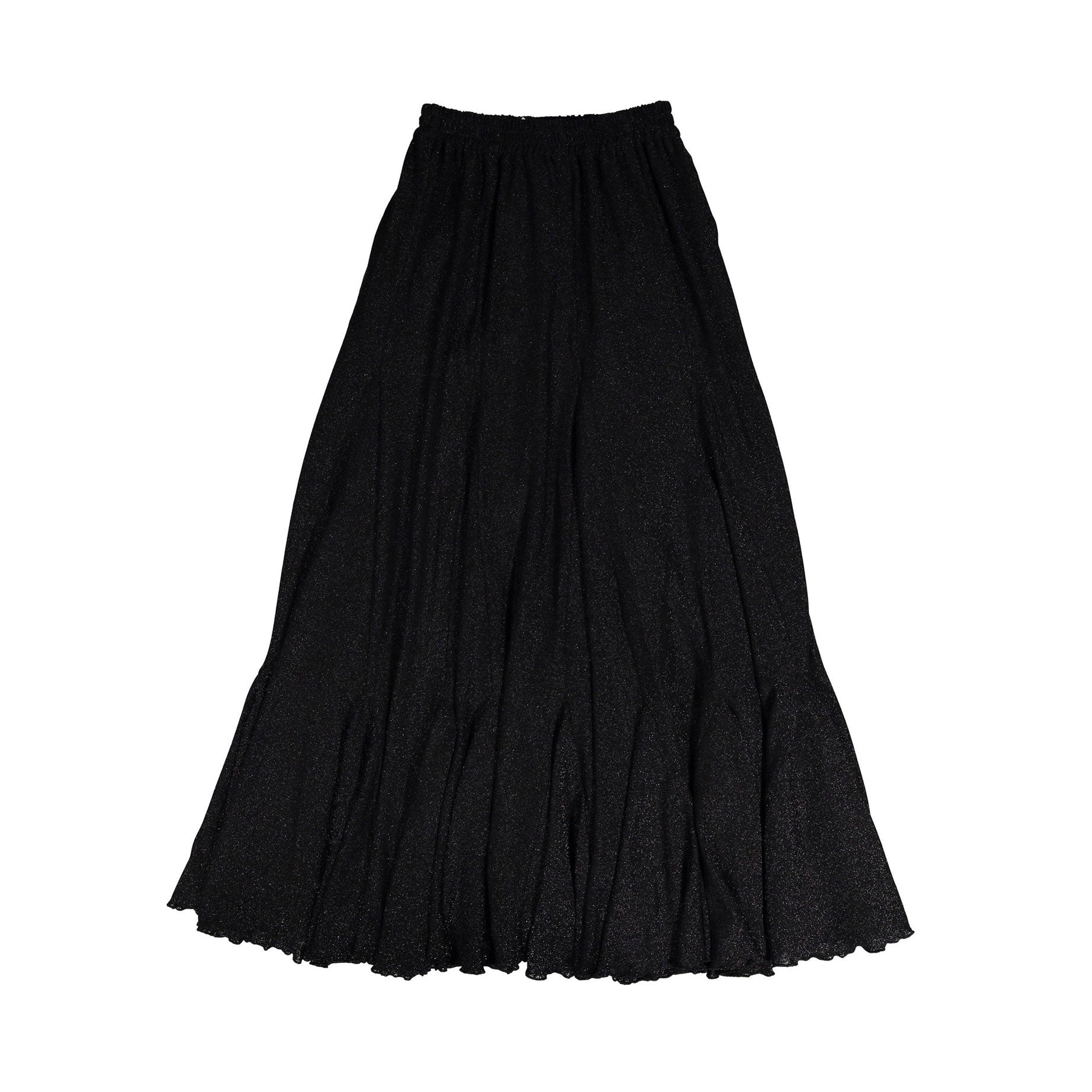 Venera Arapu Black Lurex Paneled Midi Skirt – Ladida