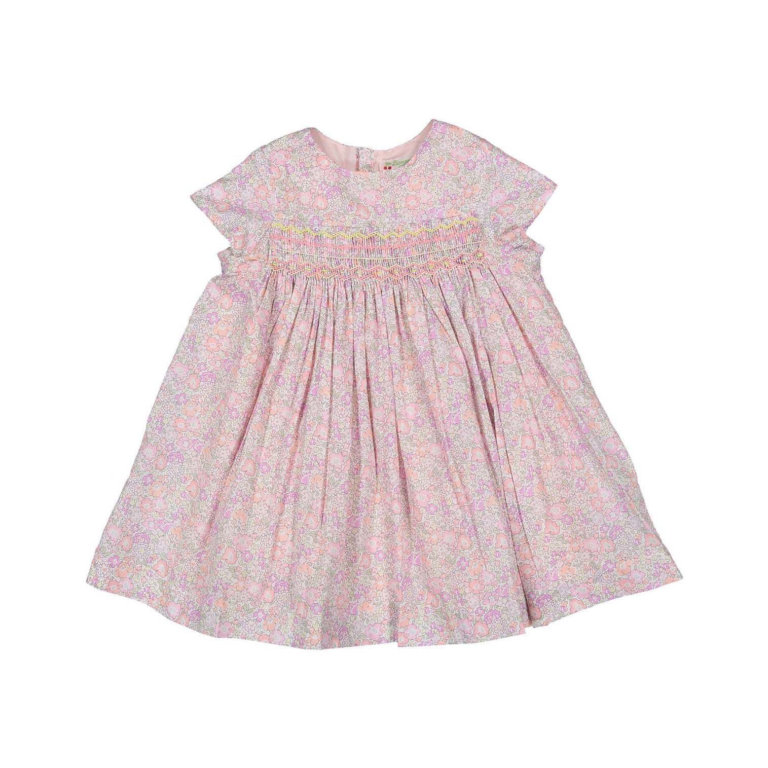 Bonpoint Pink Floral Blush Maruska Smocked Dress – Ladida