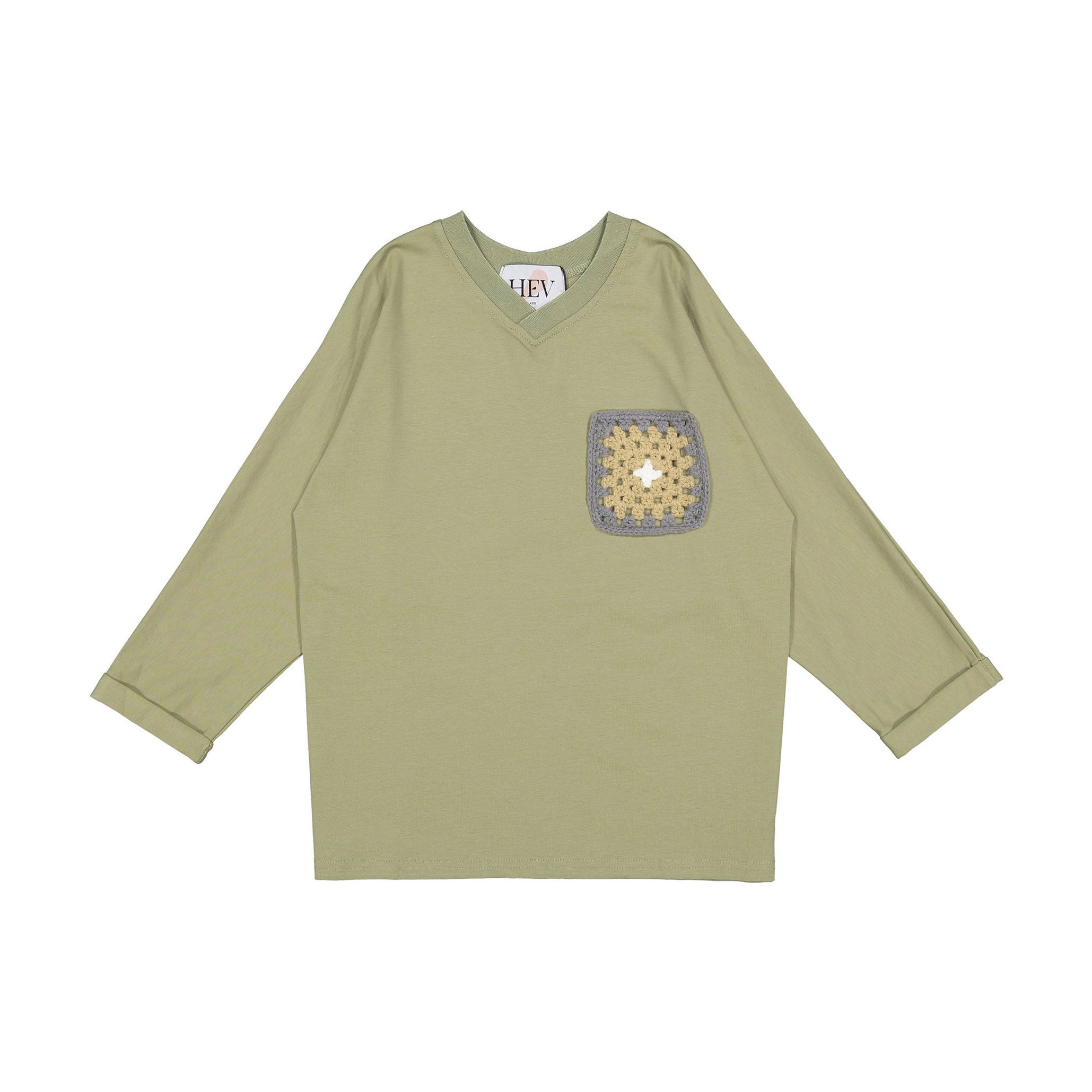 HEV Basil Crochet Pocket T-Shirt – Ladida