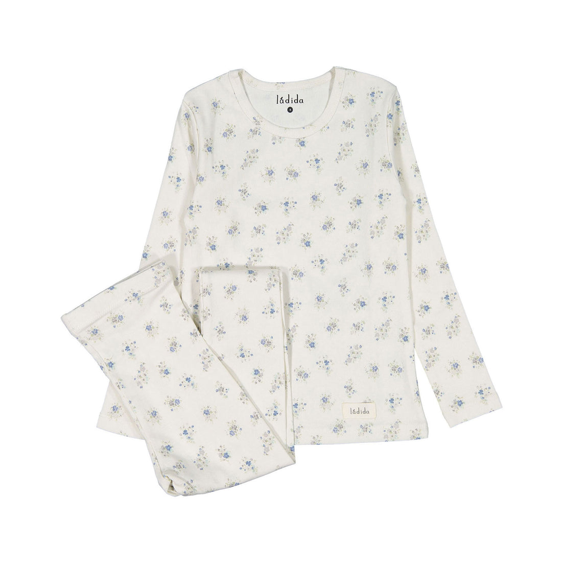 Ladida Layette Blue Floral Pajamas