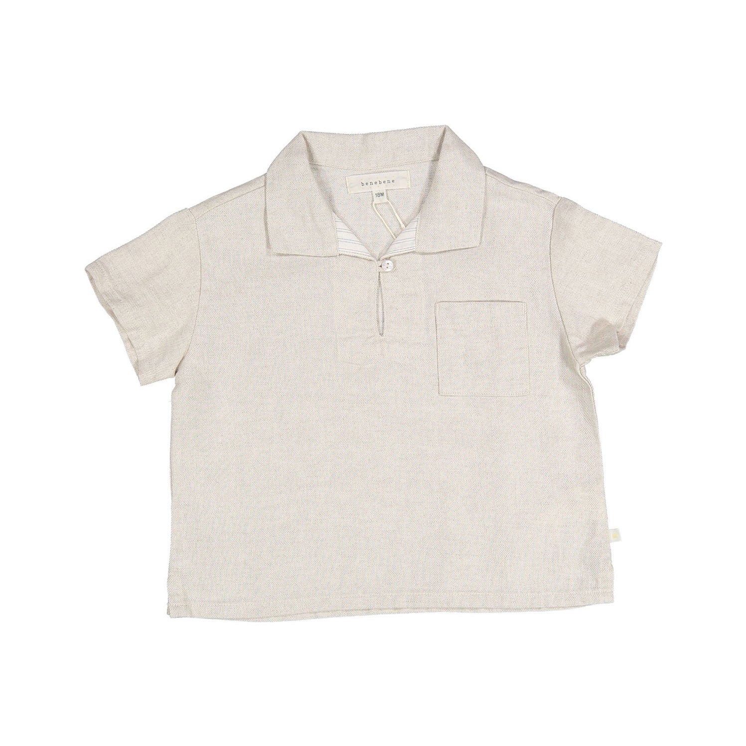 Bene Bene Natural Linen Blend Baby Shirt – Ladida