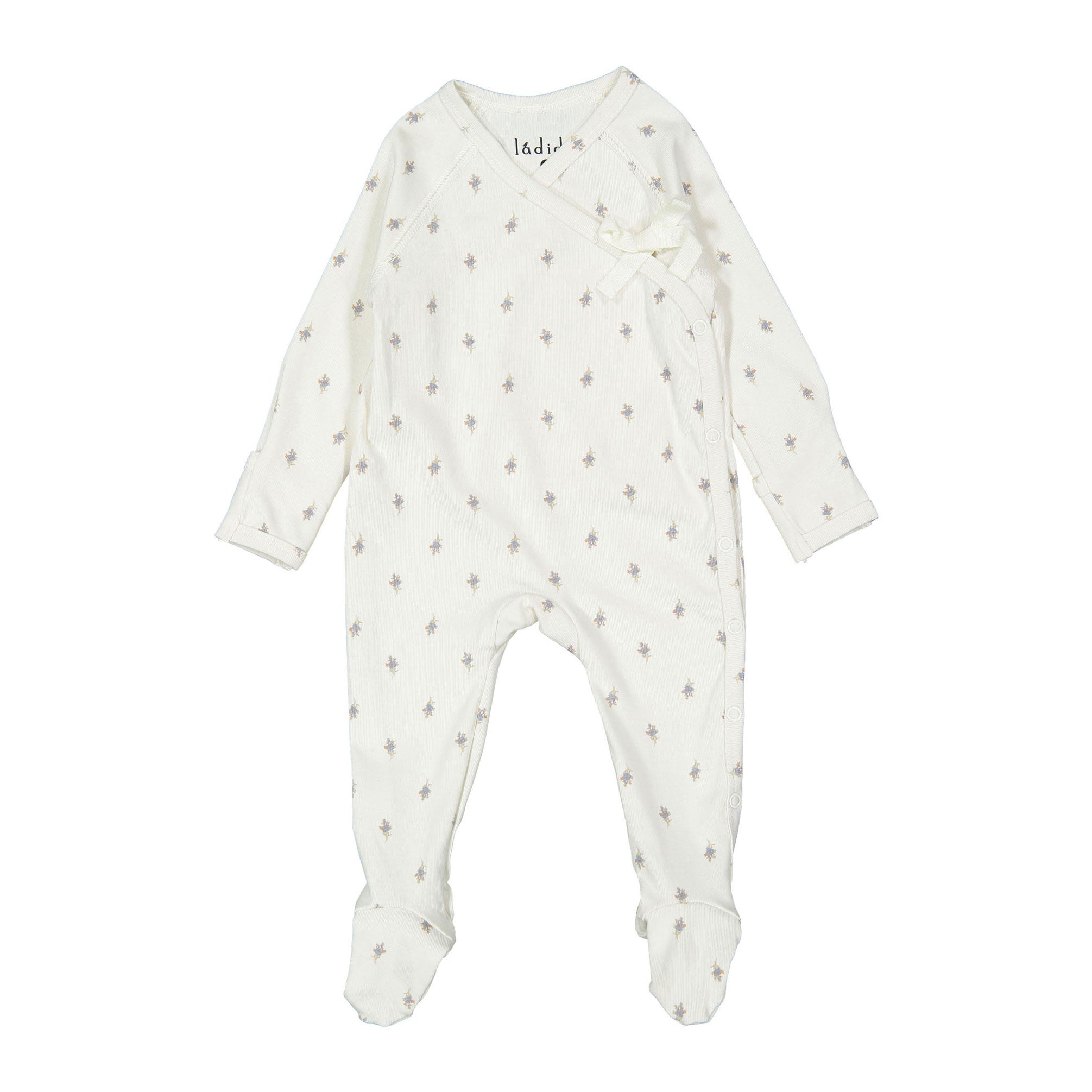 Ladida Layette Blue Forget Me Not Footies