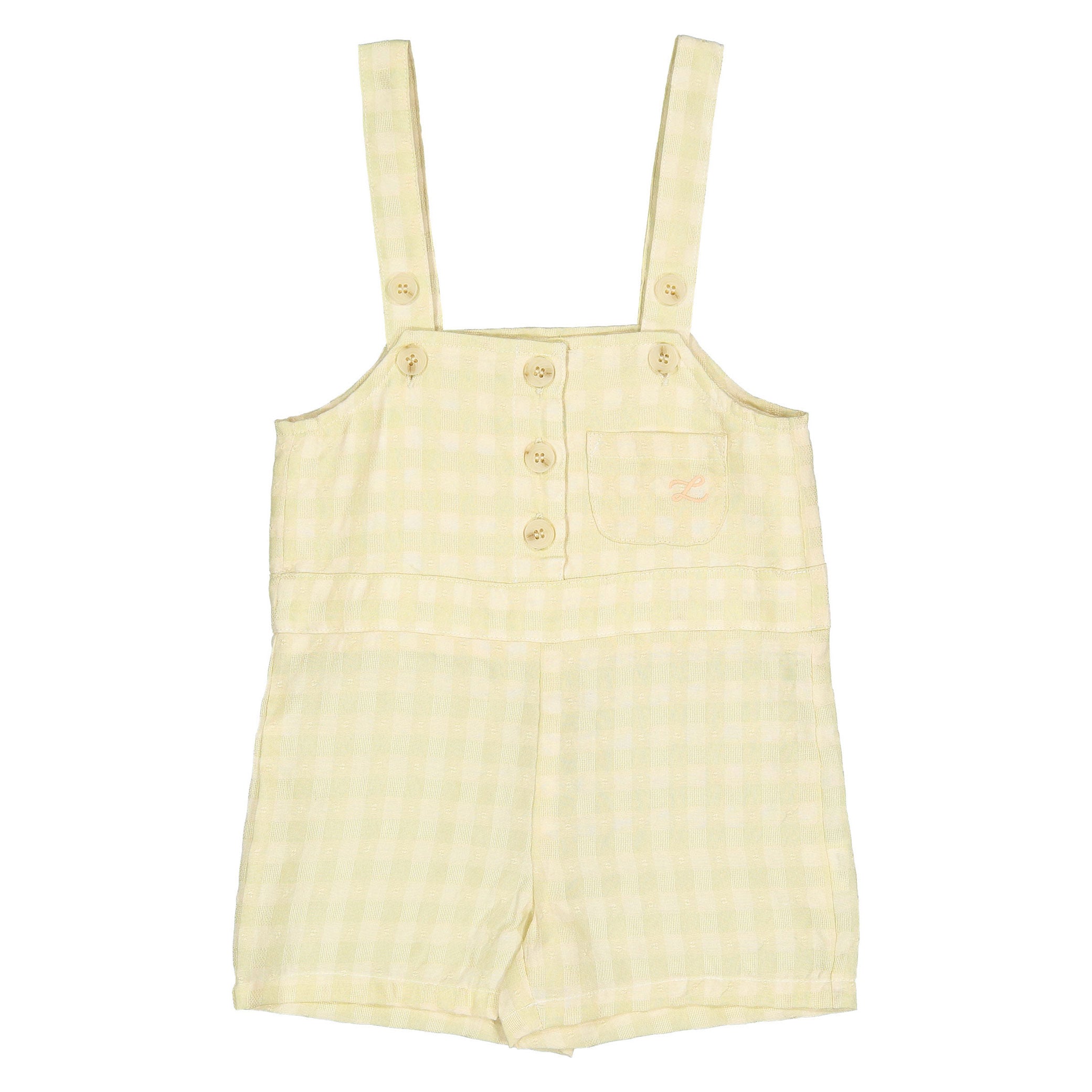 L by Ladida Yellow Plaid Overalls
