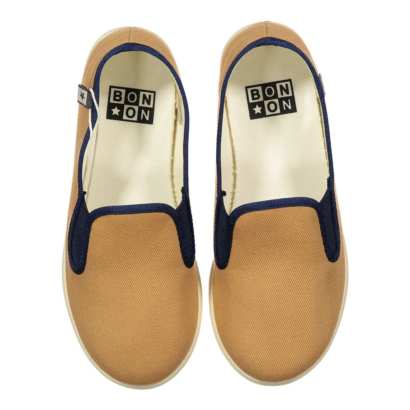 Bonton Beige Teddy John Smoking Flats – Ladida