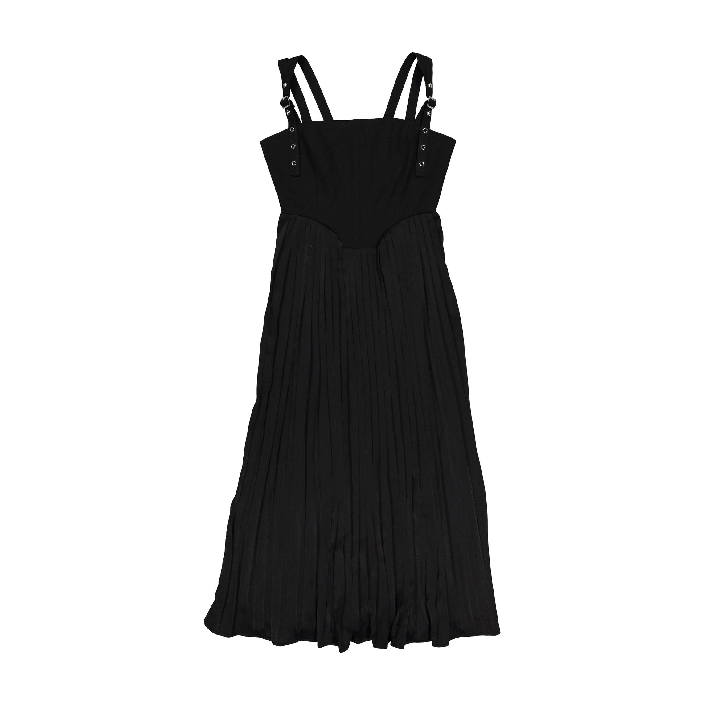 A4 Black Pleated Buckle Jumper – Ladida