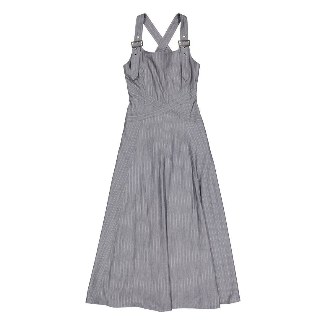 Ava and Lu Grey Pinstripe Buckle Jumper – Ladida