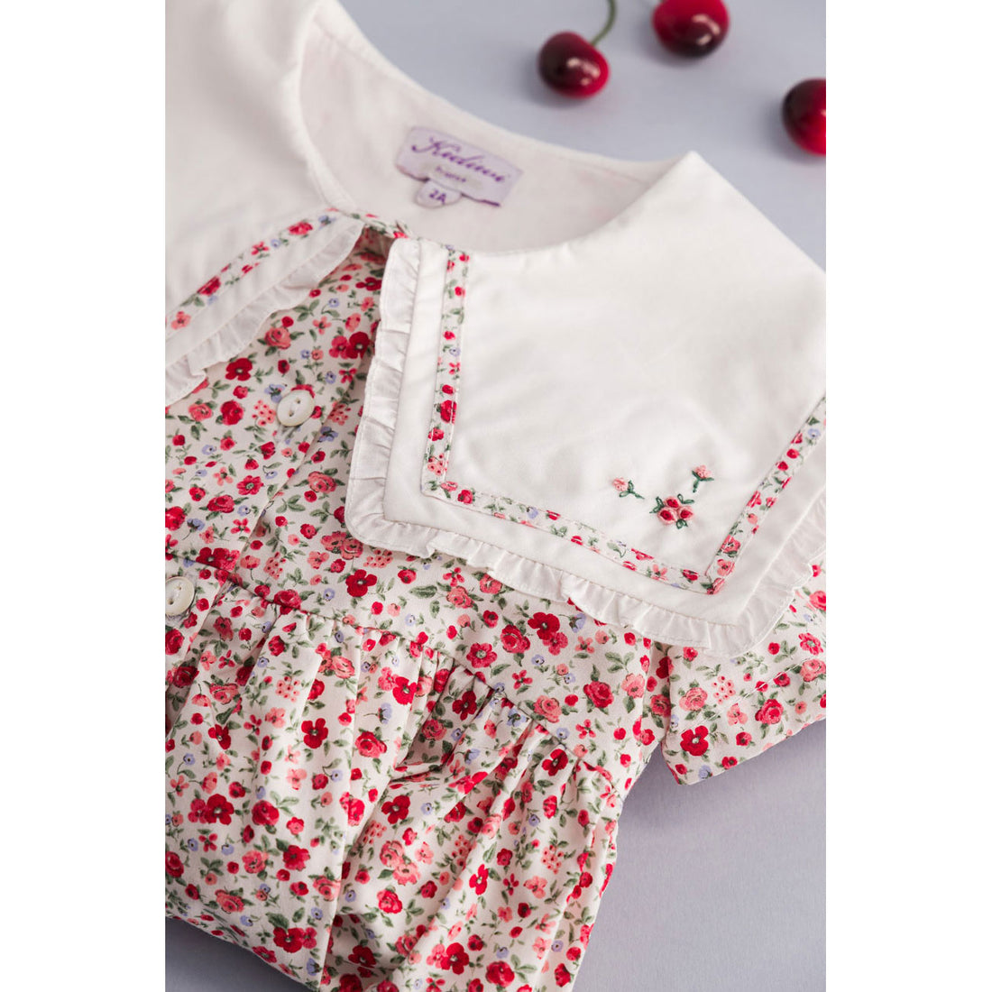 Kidiwi Small Red Flower Print Paolina Dress – Ladida