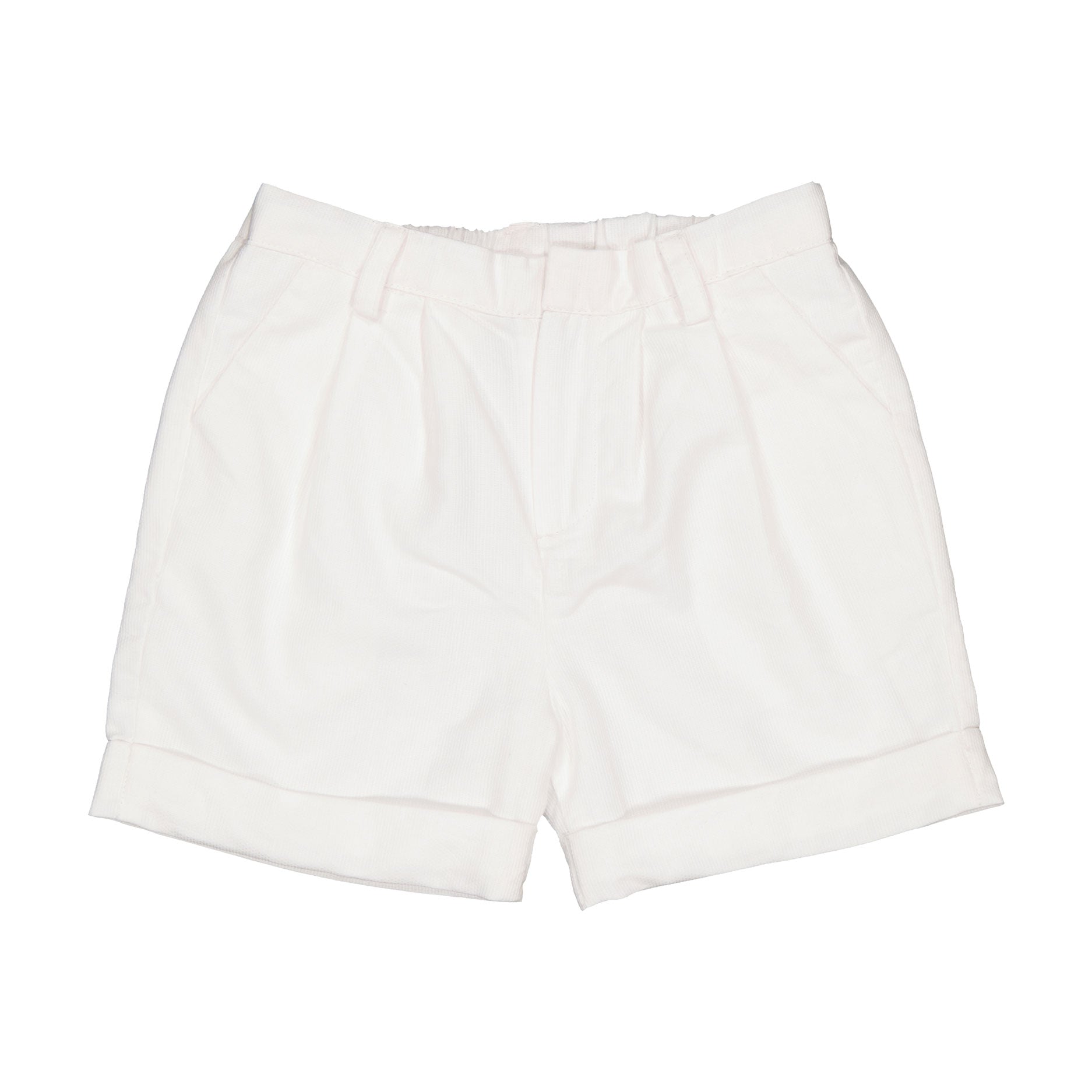 Kidiwi White Cotton Pique Adam Shorts – Ladida