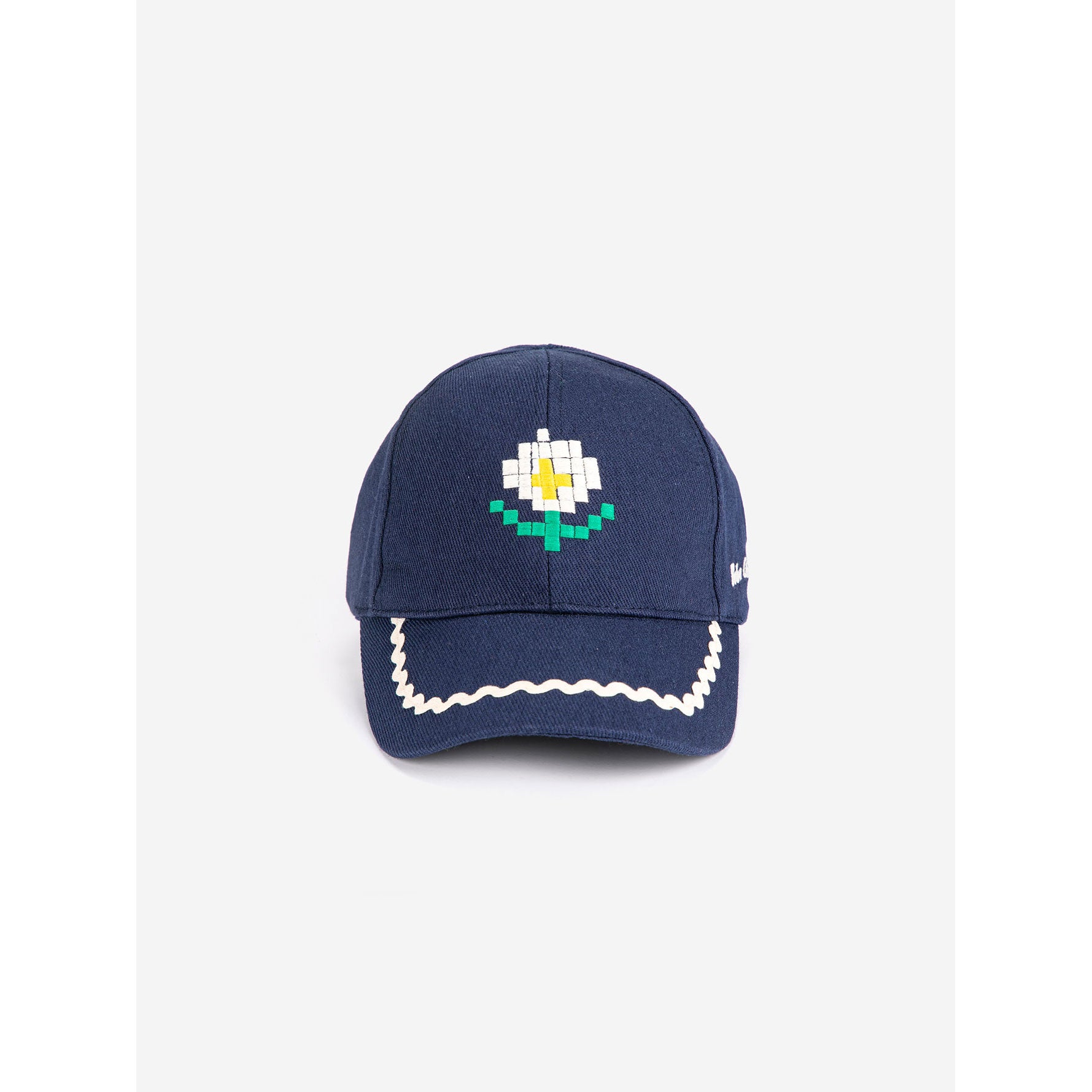 Bobo Choses Navy Blue Pixel Daisy Twill Cap – Ladida