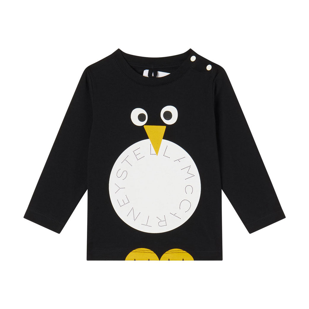 Stella Mccartney Black Penguin Logo Disc Baby Tee – Ladida