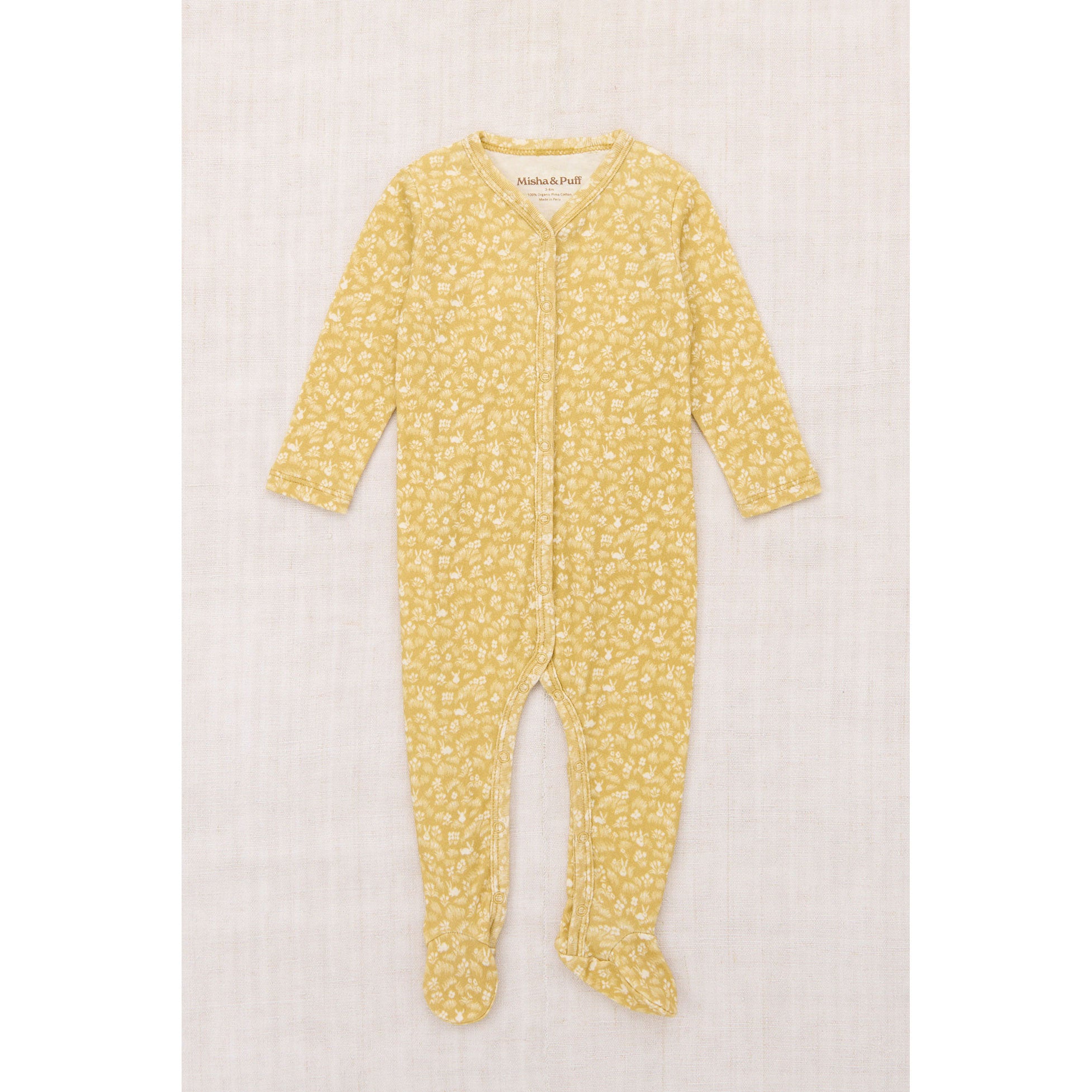 Misha and Puff Root Bunny Meadow Baby Footed One-Piece – Ladida