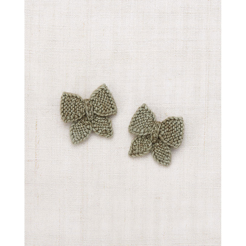 Misha and Puff Seal Gray Baby Puff Bow Set – Ladida