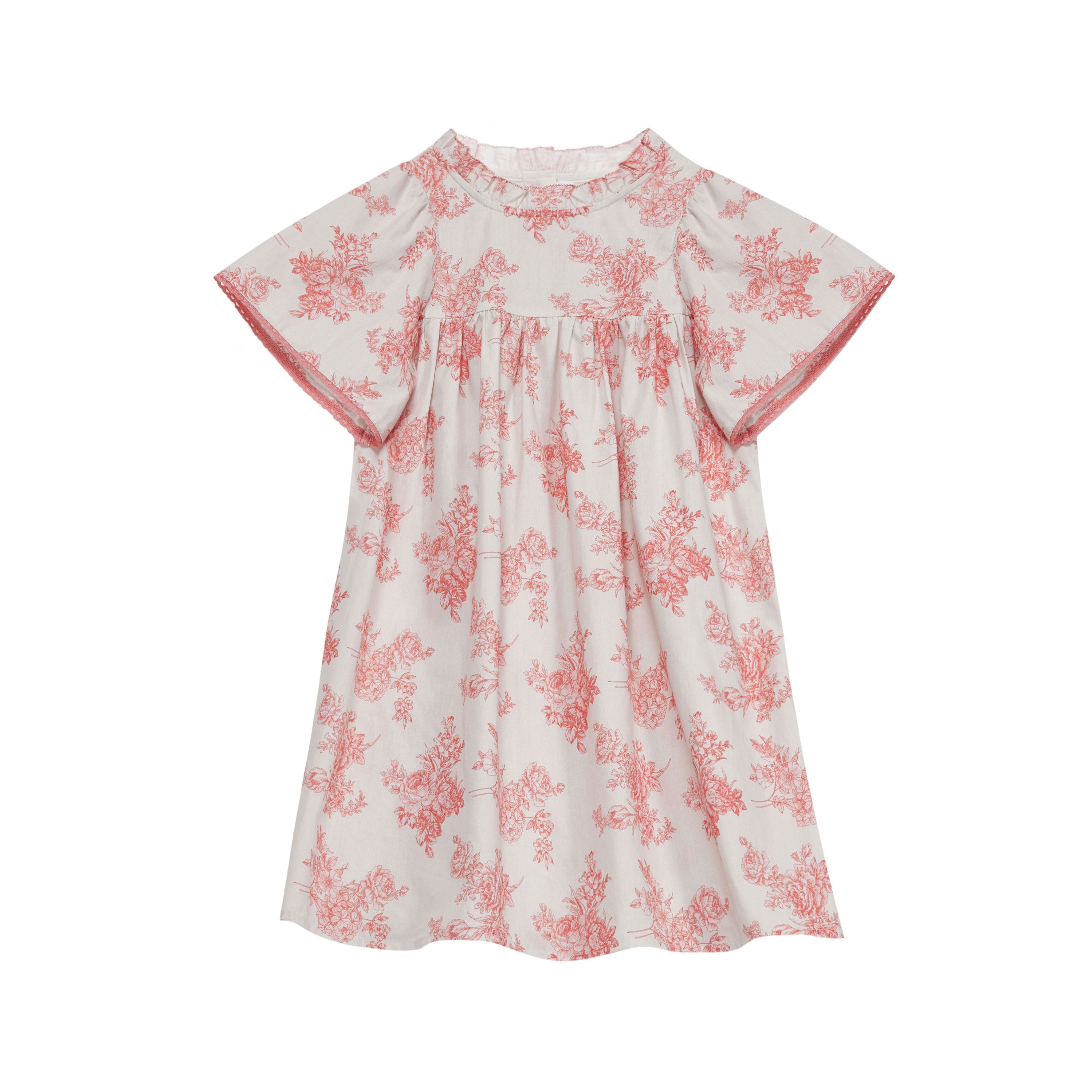 Cera Una Volta Pink Toile De Jouy Leonidas Dress – Ladida