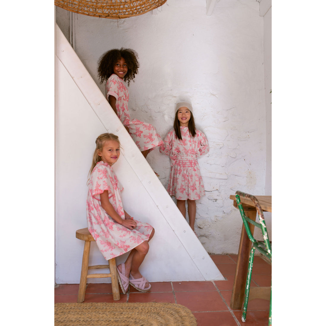 Cera Una Volta Pink Toile De Jouy Sia Dress – Ladida
