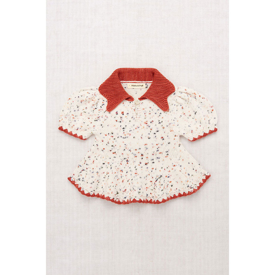 Misha and Puff Picnic Confetti Crochet Trim Puff Top – Ladida
