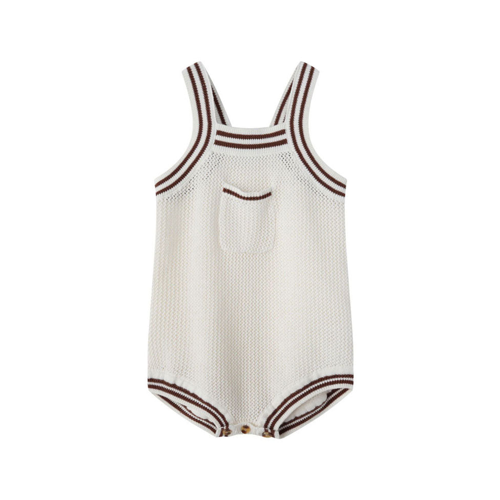 Coco Blanc Cream Crochet Romper – Ladida