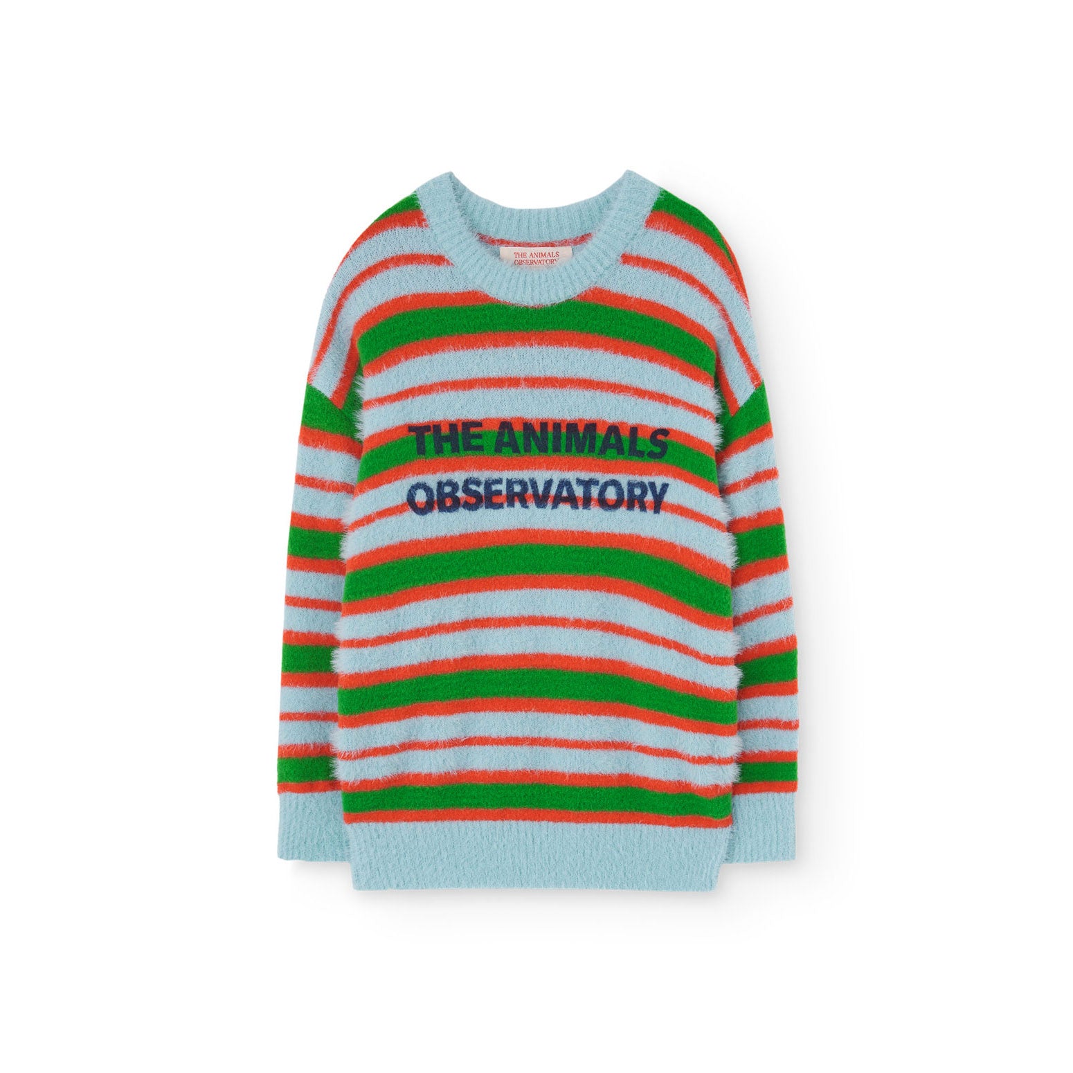 The Animals Observatory Soft Blue Striped Bull Sweater – Ladida