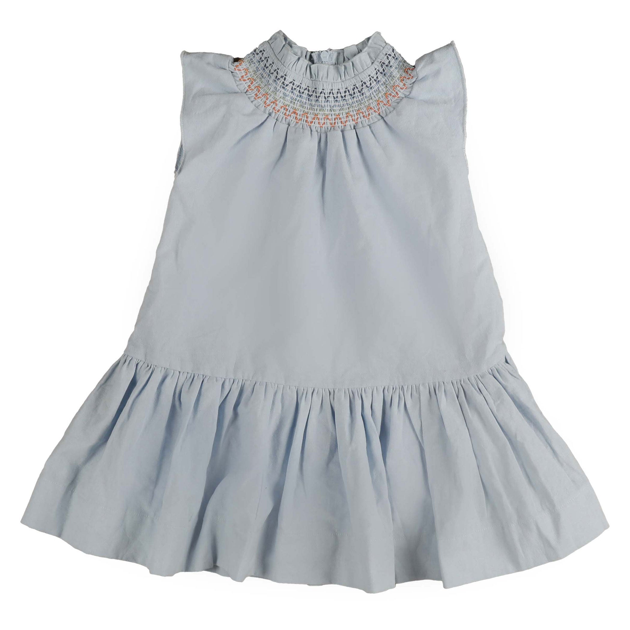 Noma Light Blue Ombre Neck Stitching Dress – Ladida