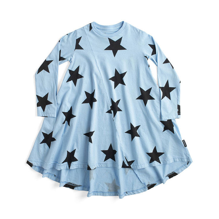 Nununu Foggy Blue Star Dress – Ladida