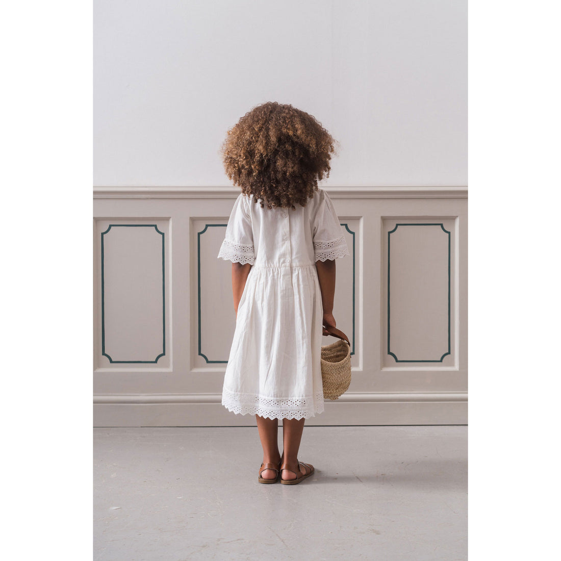 Little Cotton Clothes White Organic Seren Dress – Ladida