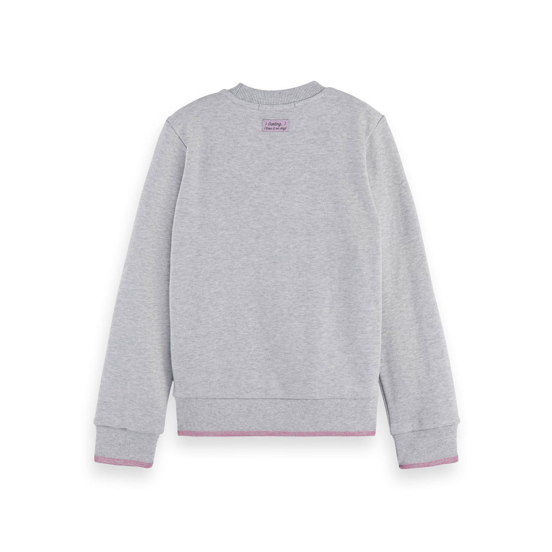 Scotch Shrunk Grey Melange Sequin Artwork Sweatshirt – Ladida