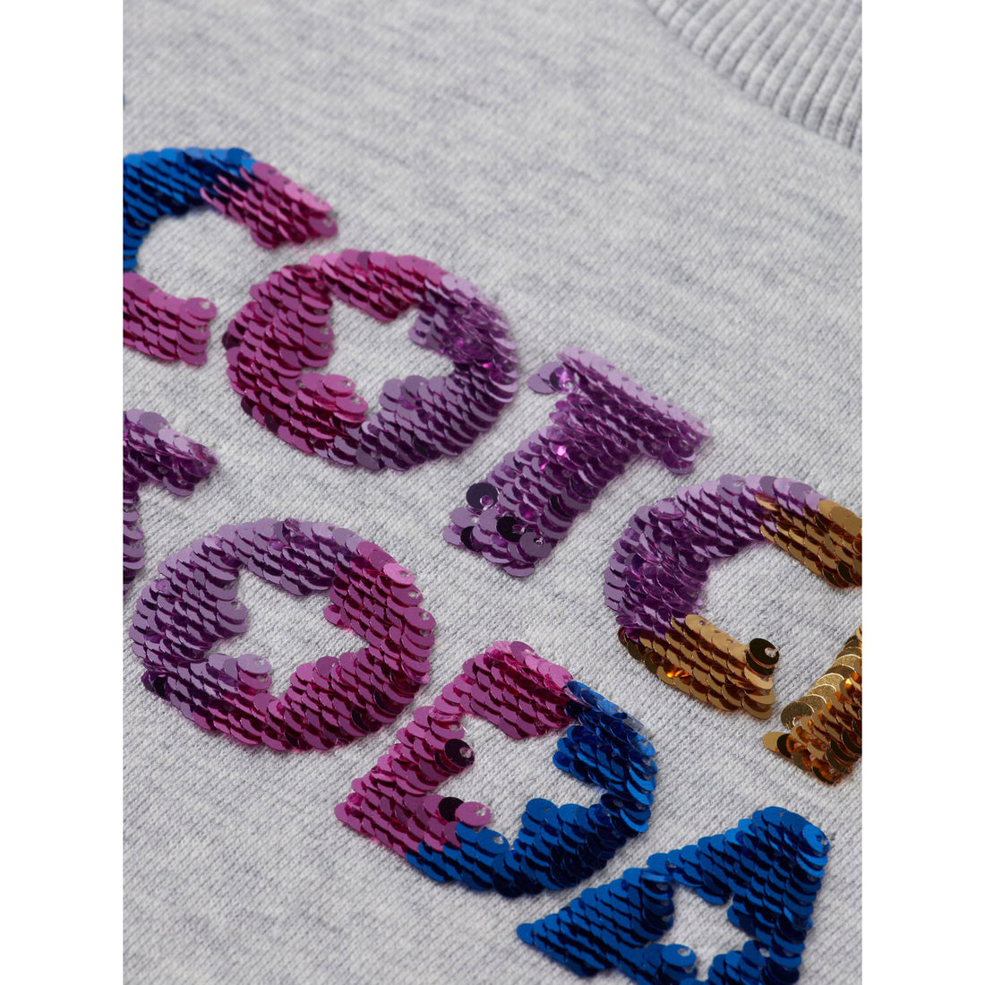 Scotch Shrunk Grey Melange Sequin Artwork Sweatshirt – Ladida