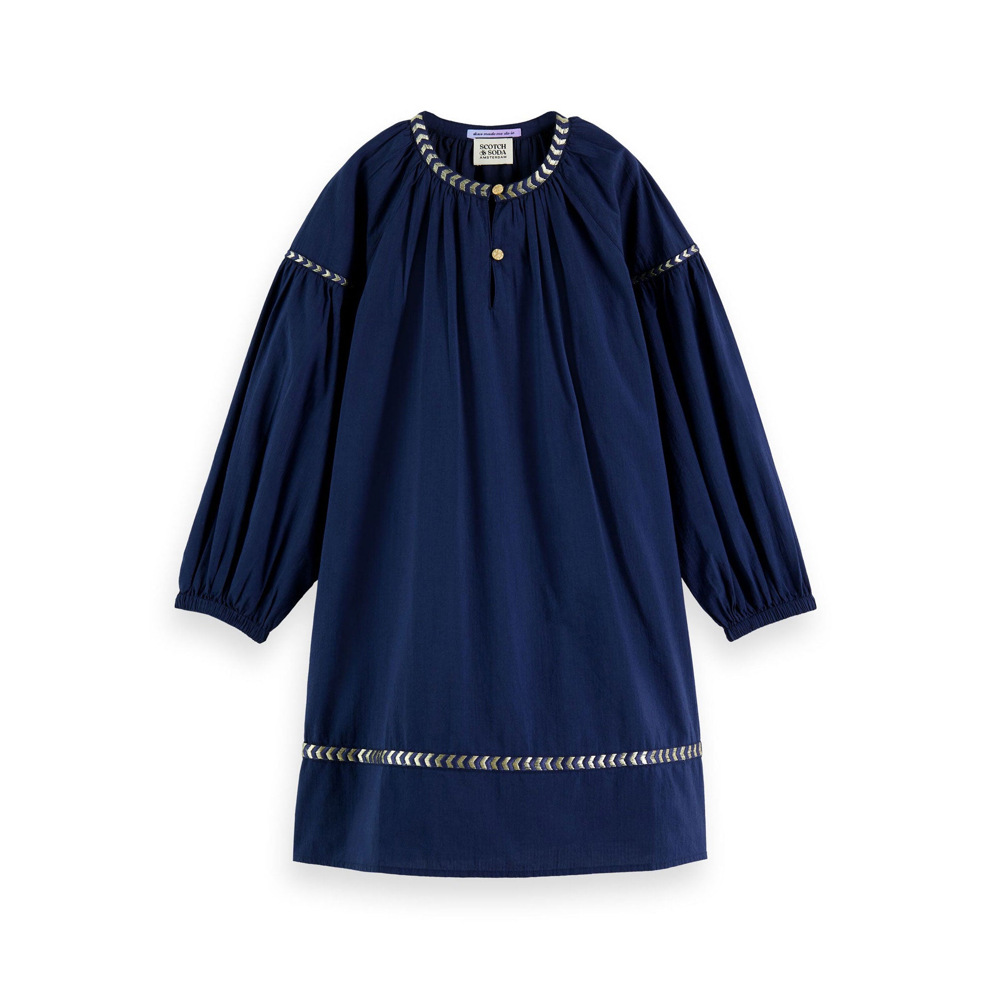 Scotch Shrunk Night Glitter Embroidery Detail Dress – Ladida