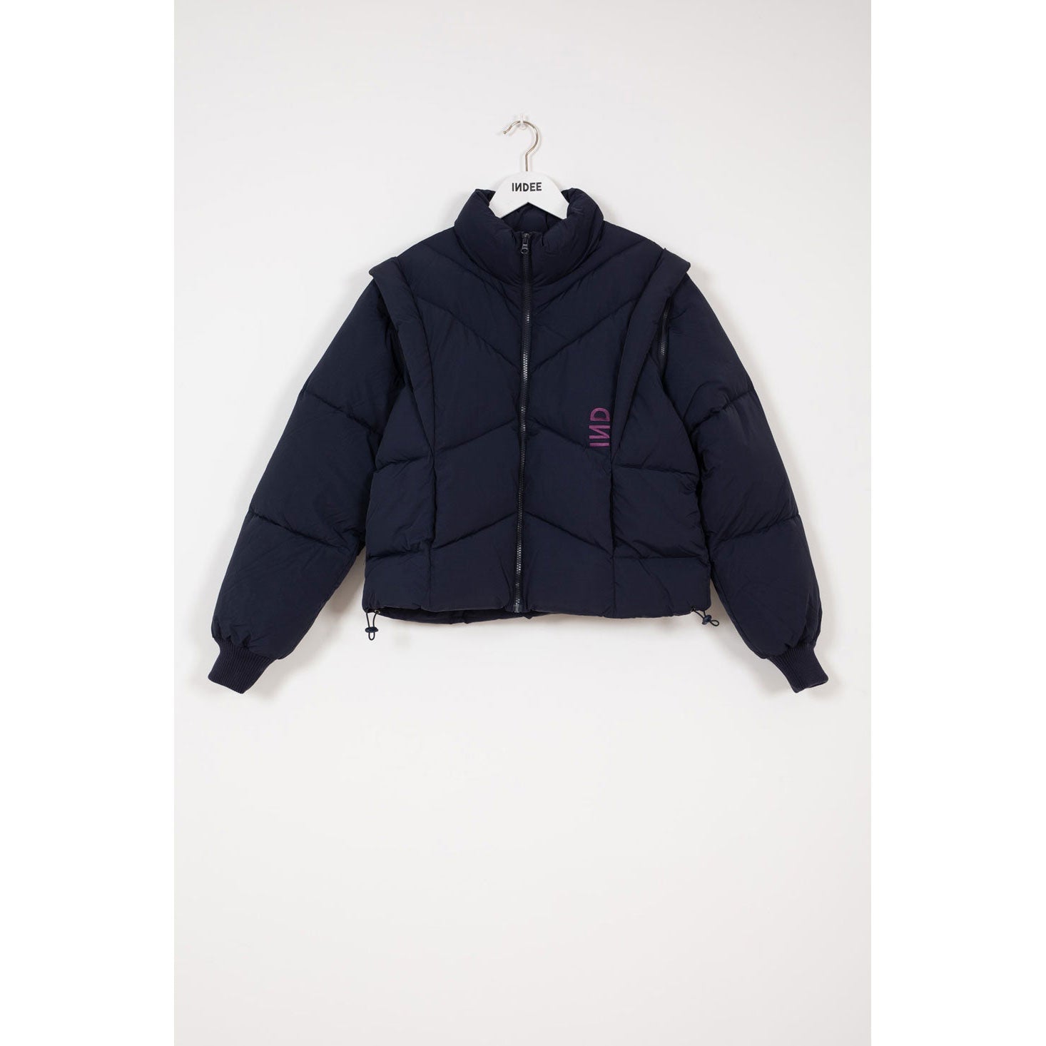 Indee Navy Blue Owings Ouffer Jacket – Ladida