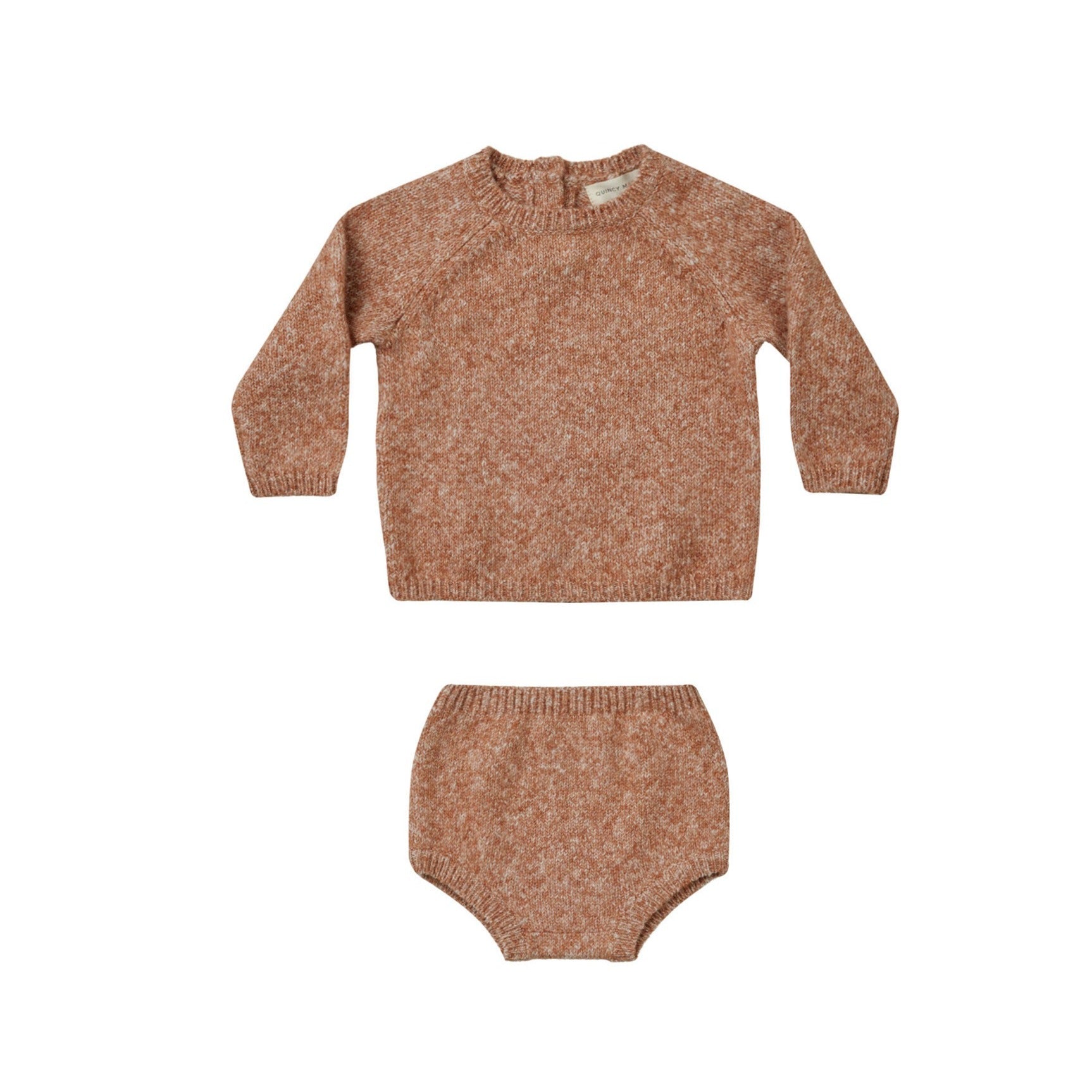 Quincy Mae Heathered Clay Bailey Knit Set – Ladida