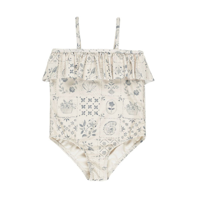 Rylee and Cru Tile Ruffle One-Piece – Ladida