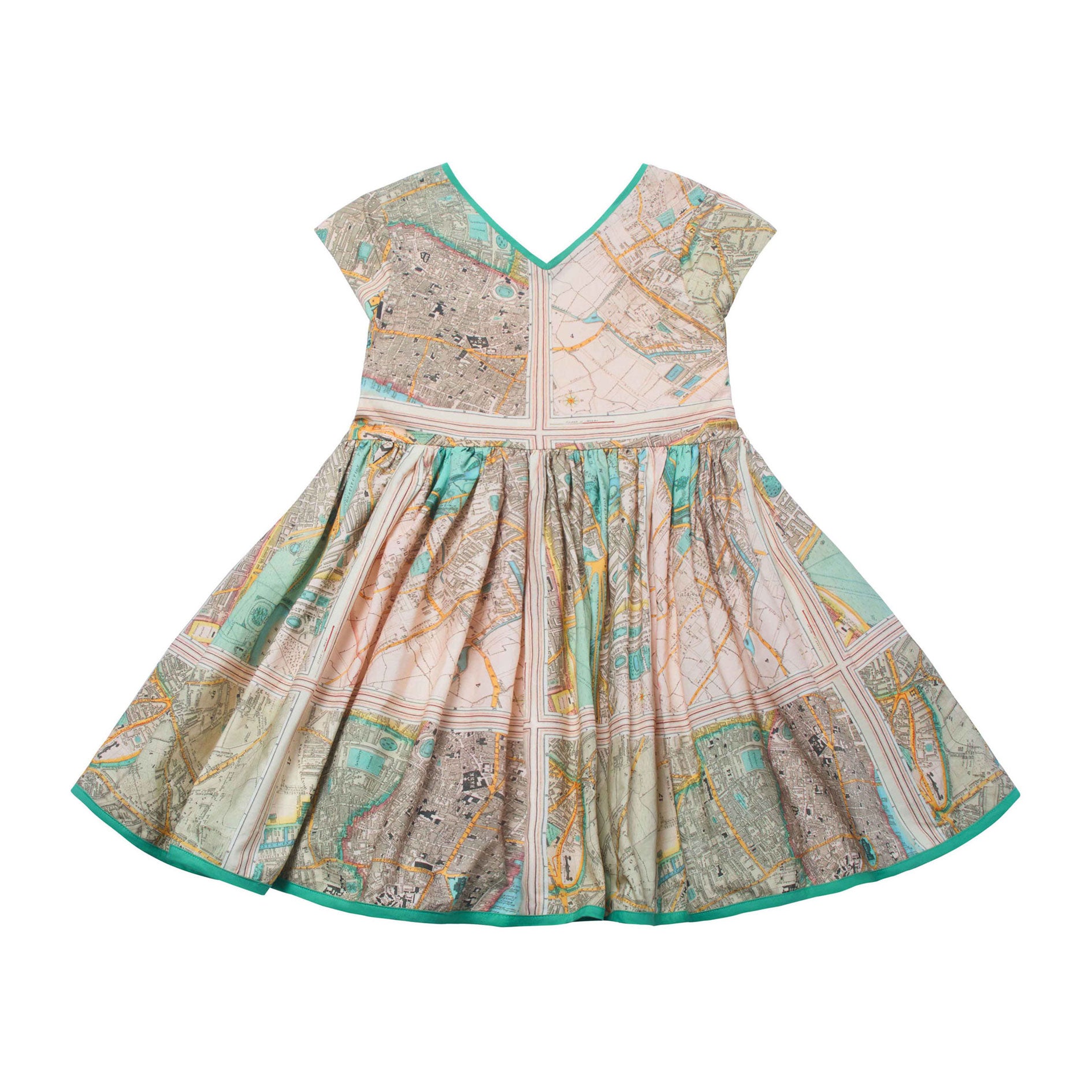 The Middle Daughter Old London Map Slip Road Dress – Ladida