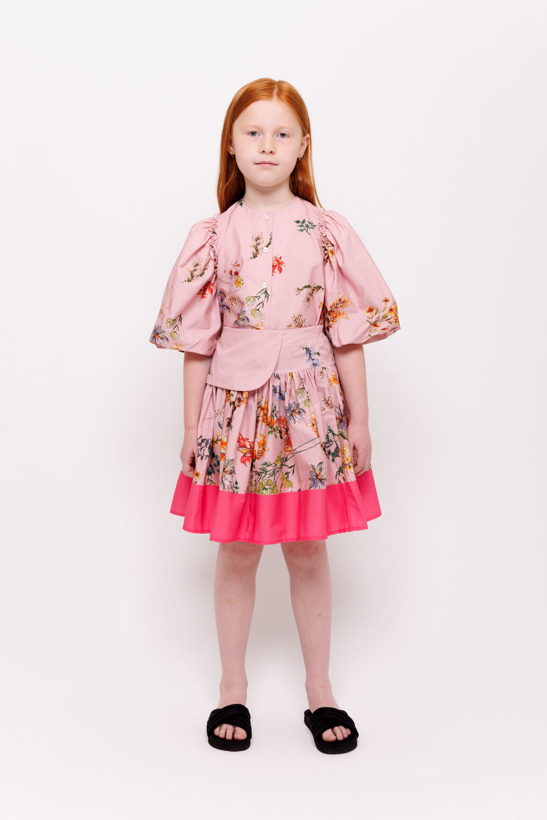 Christina Rohde Light Pink Floral Skirt – Ladida