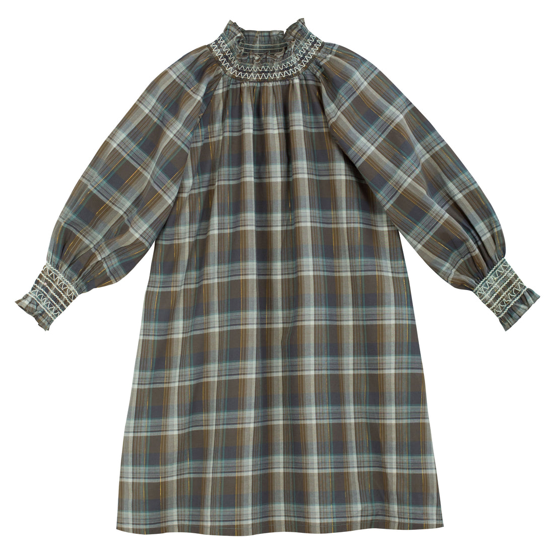 Cera Una Volta Check Lurex Yuki Dress – Ladida