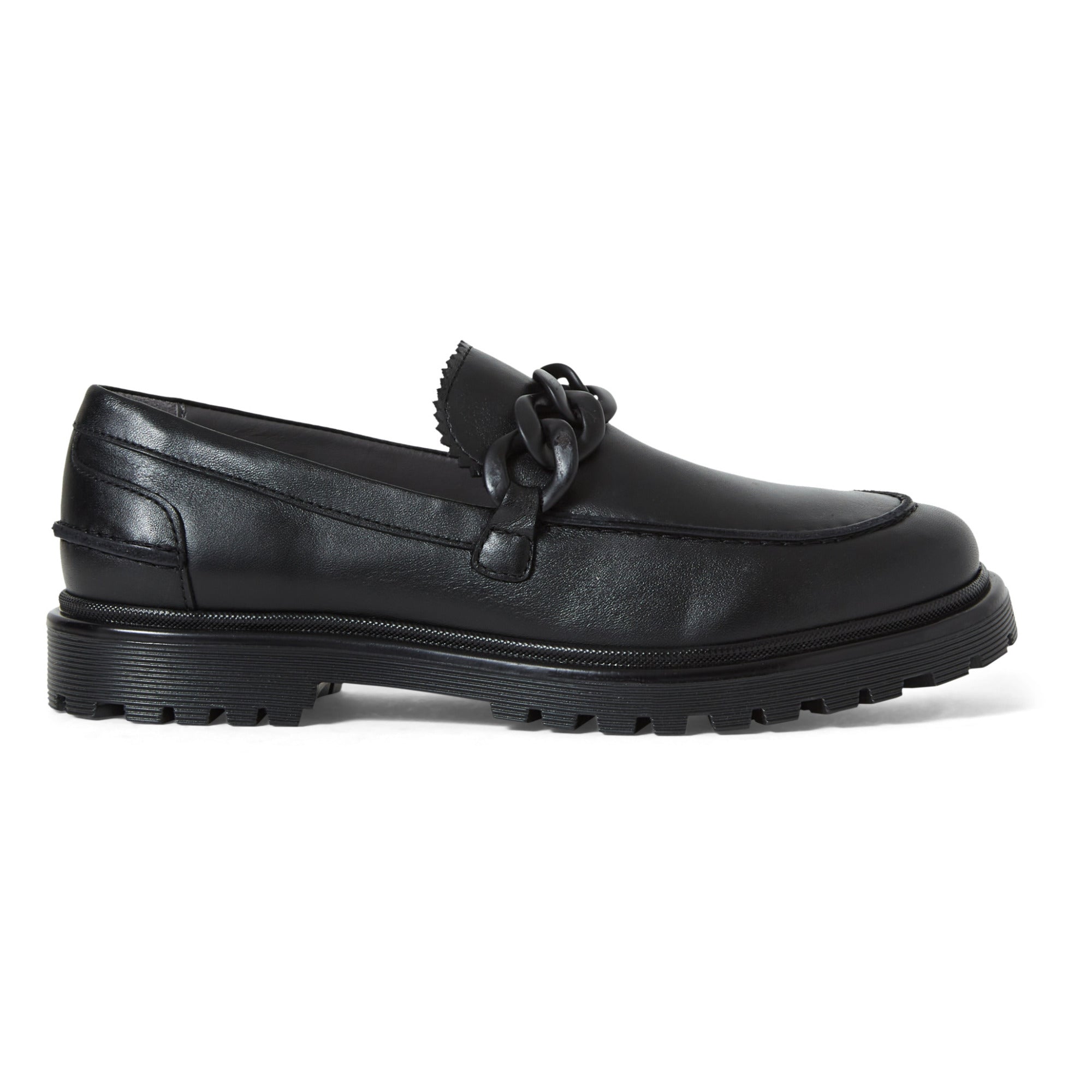 ANGULUS Black Chains Loafers – Ladida