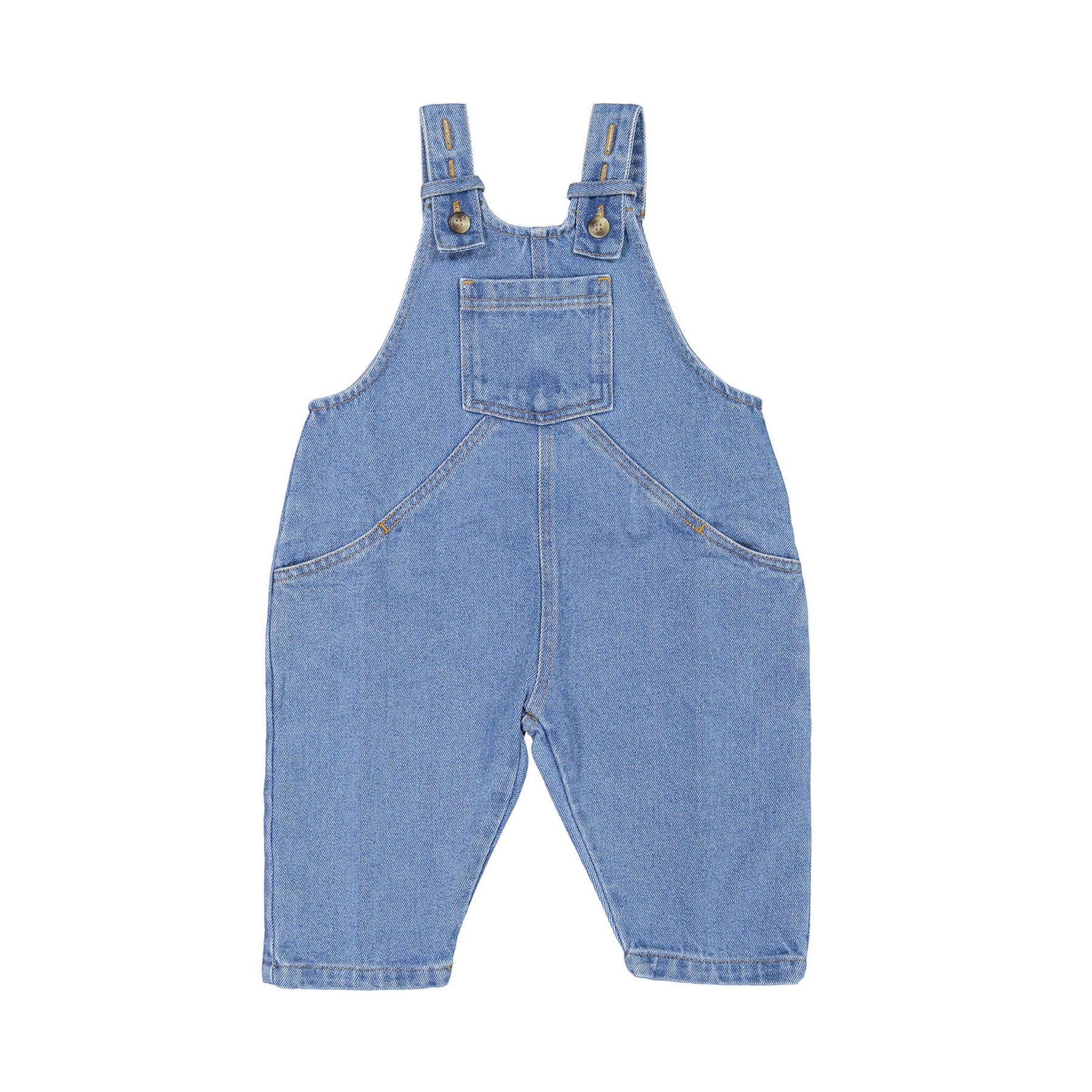 The Simple Folk The Oversized Denim Dungaroo- Light Denim – Ladida