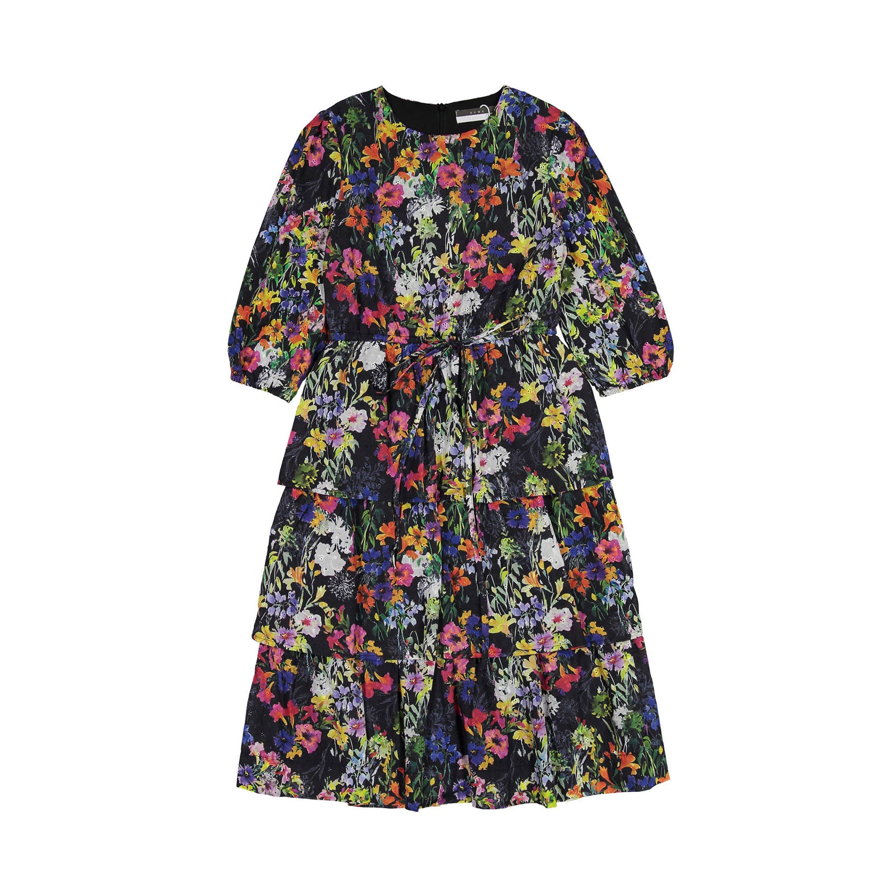 ROWE Black Floral Eyelet Dress – Ladida