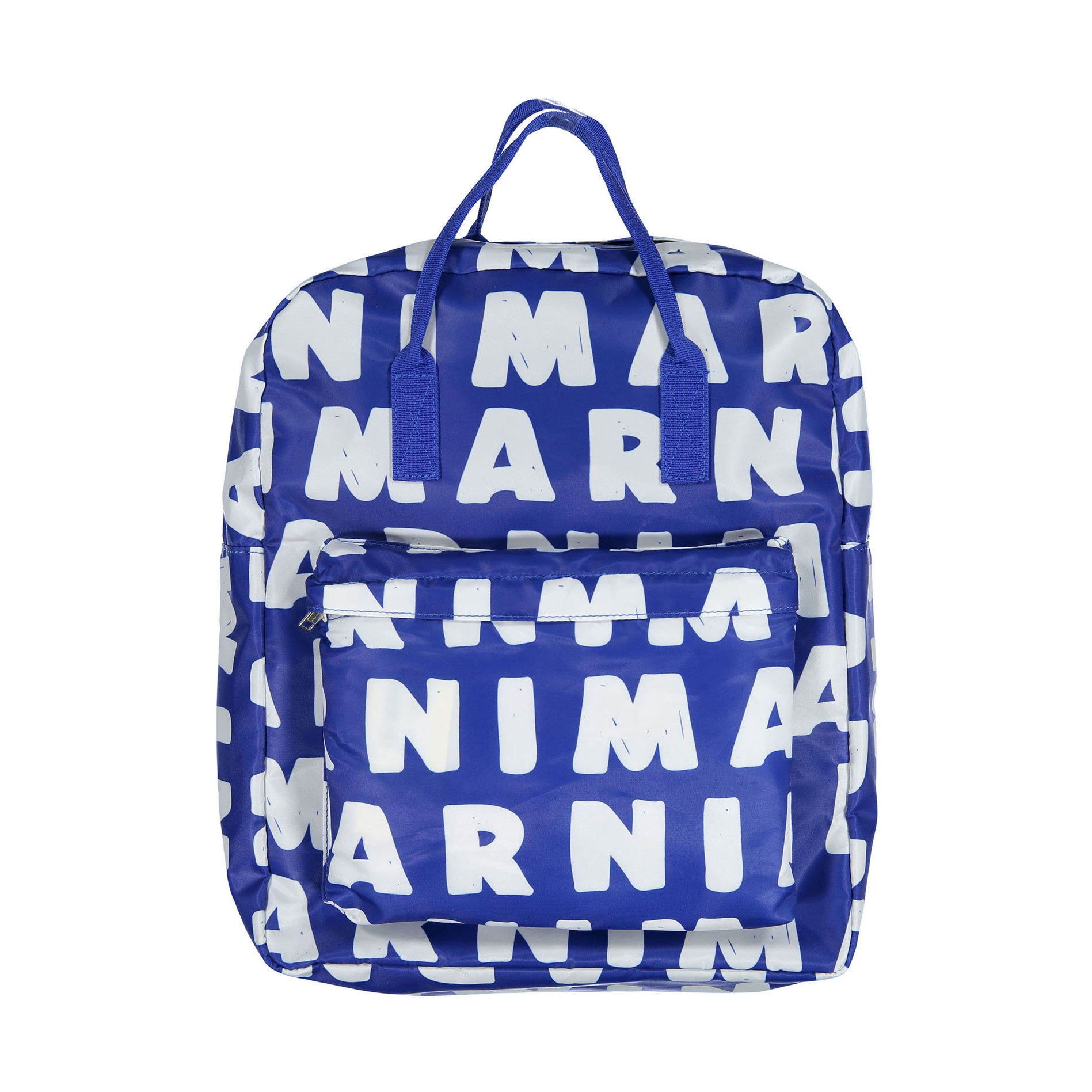 Marni Blue Logo All Over Backpack – Ladida