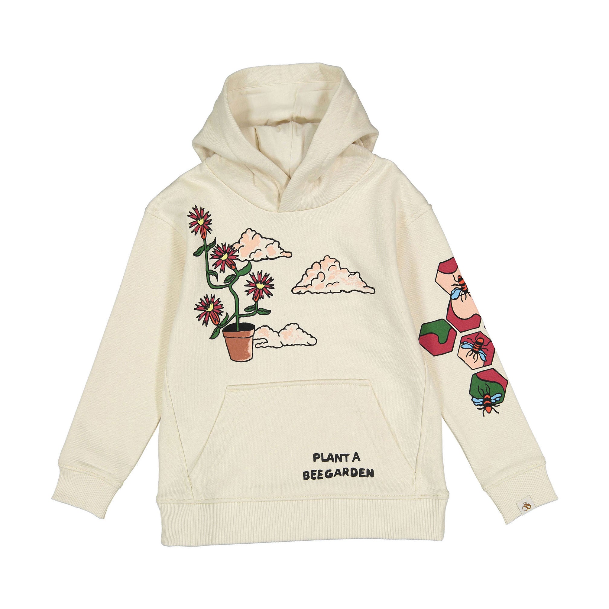 Scotch Shrunk Ecru Oversized Fit Hoodie Artwork Print – Ladida