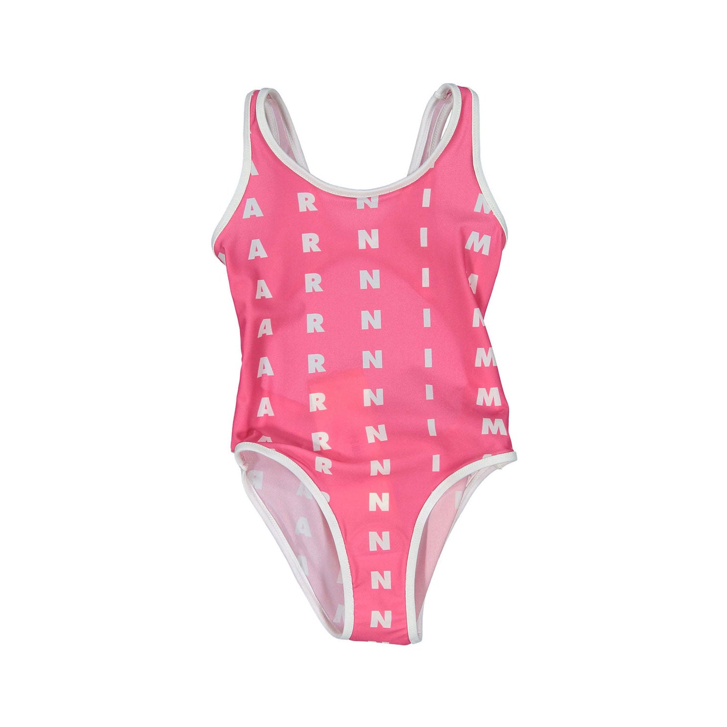 Marni Pink Logo All Over Swimsuit – Ladida