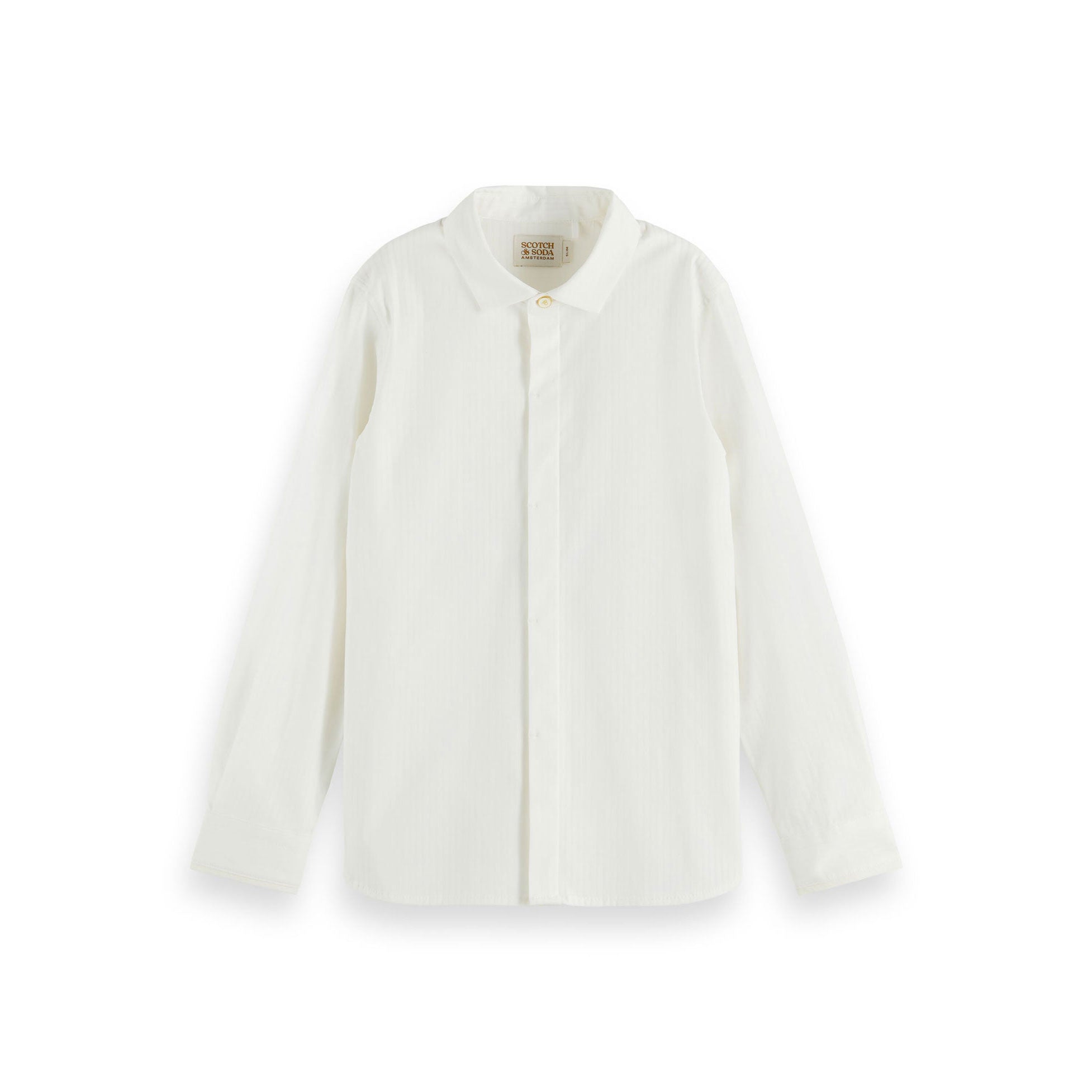 Scotch Shrunk White Slim Fit Dressed Shirt – Ladida